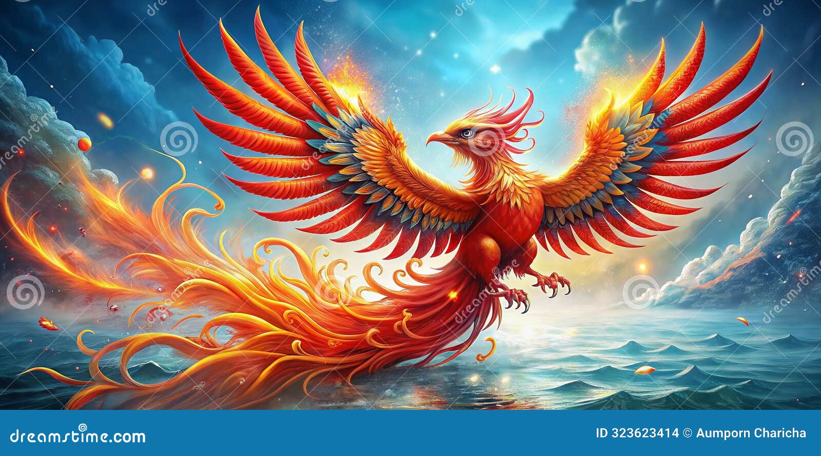 Phoenix Nirvana Bathing Fire Phoenix Red Phoenix Chinese Phoenix Eastern Aesthetics Rebirth ...