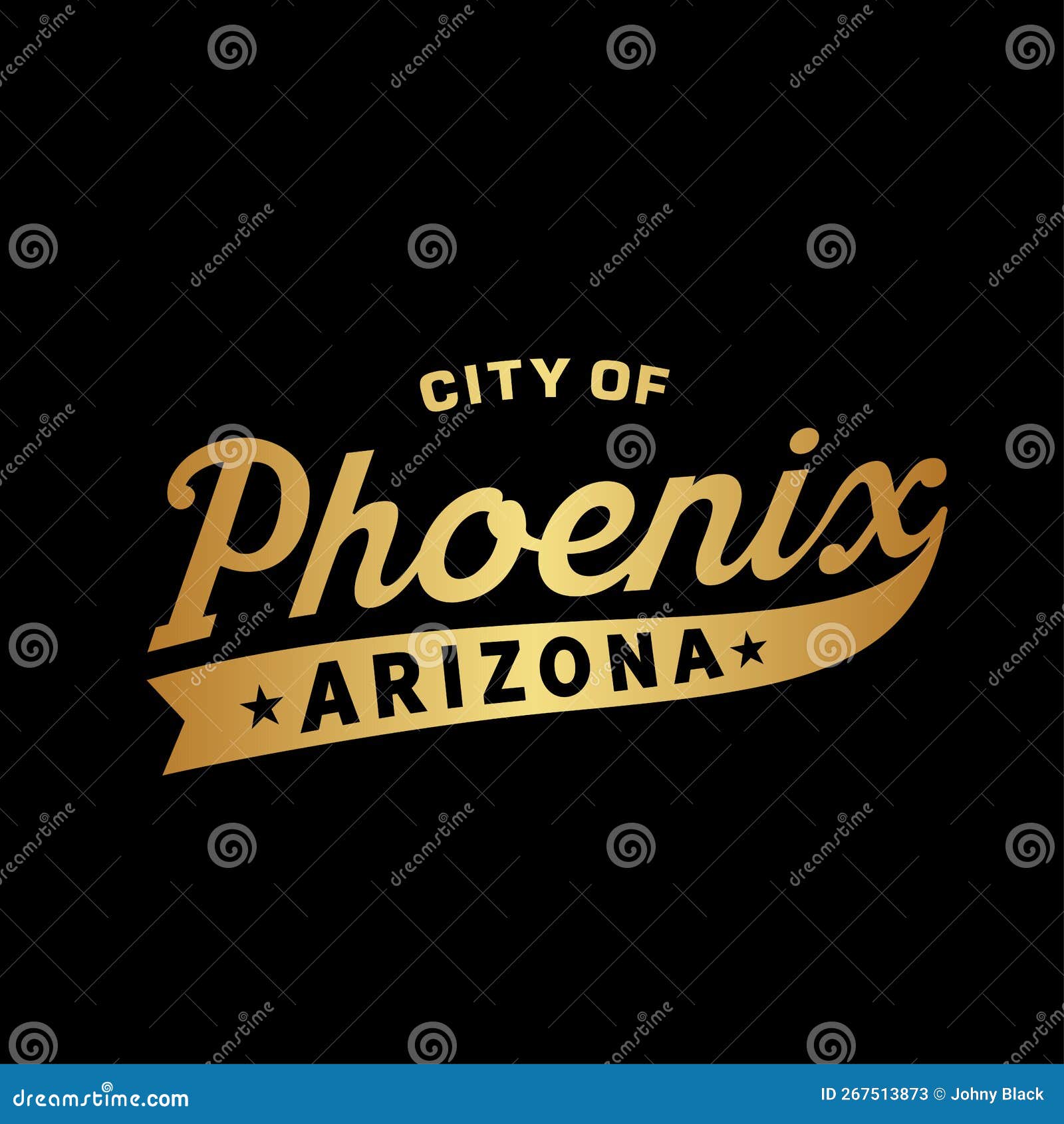 City of Phoenix Lettering Design. Phoenix, Arizona Typography Design ...