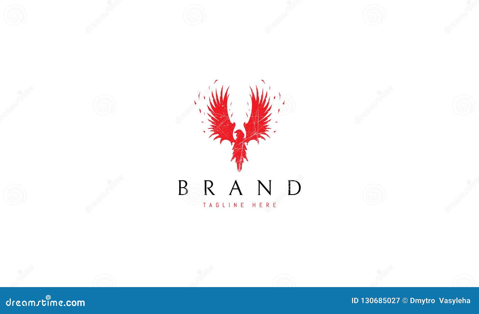 Phoenix Red vector logo stock vector. Illustration of design - 130685027