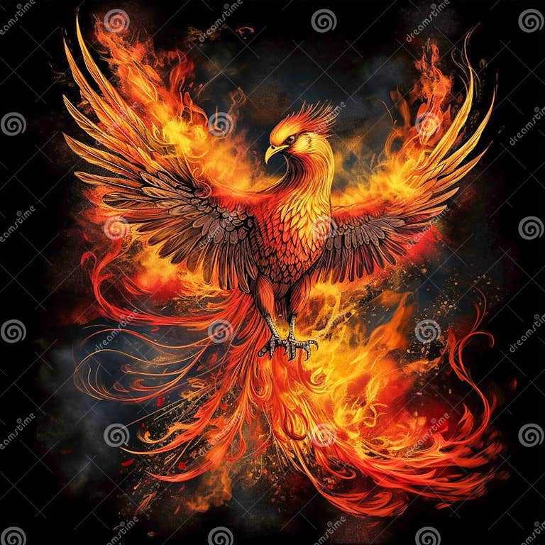 Phoenix Rising from the Ashes of Humanity, Generative AI Stock ...