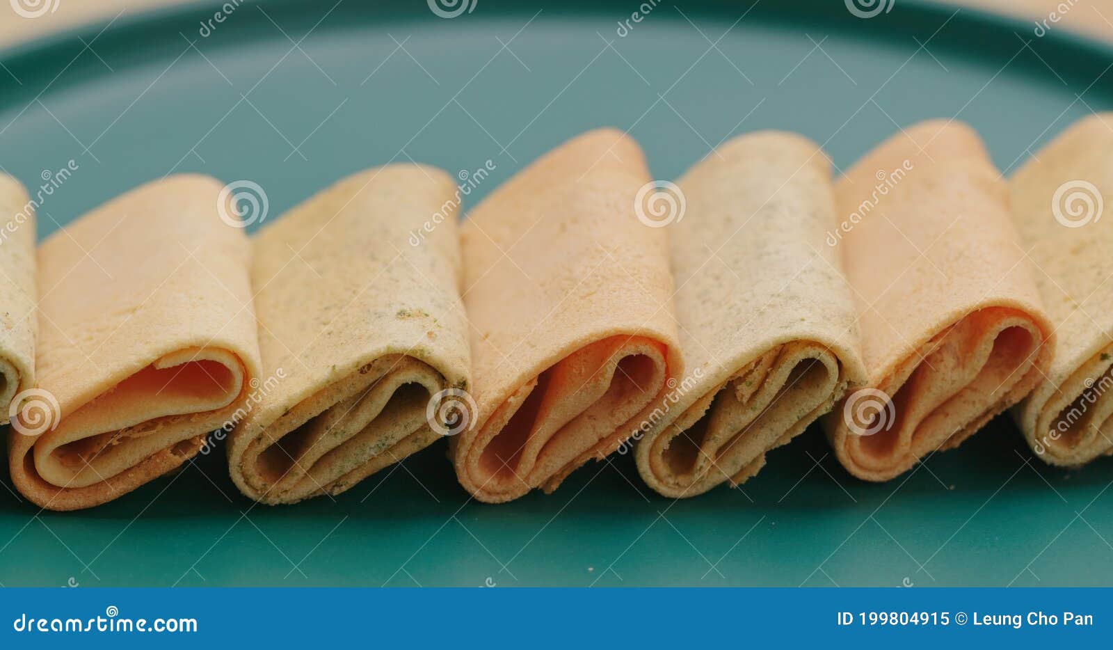 Phoenix Roll, Hong Kong Local Snack Food Stock Image - Image of waffles ...