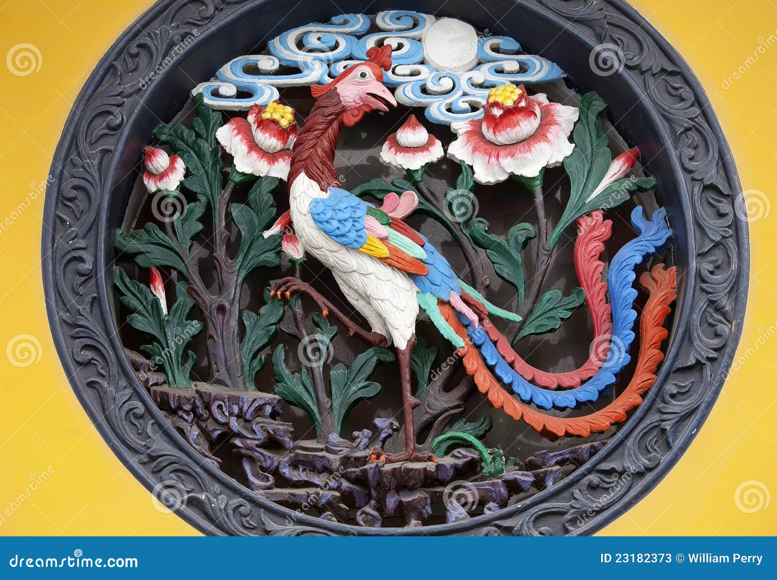 Phoenix Sculpture Jade Buddha Temple Shanghai Stock Image - Image of ...