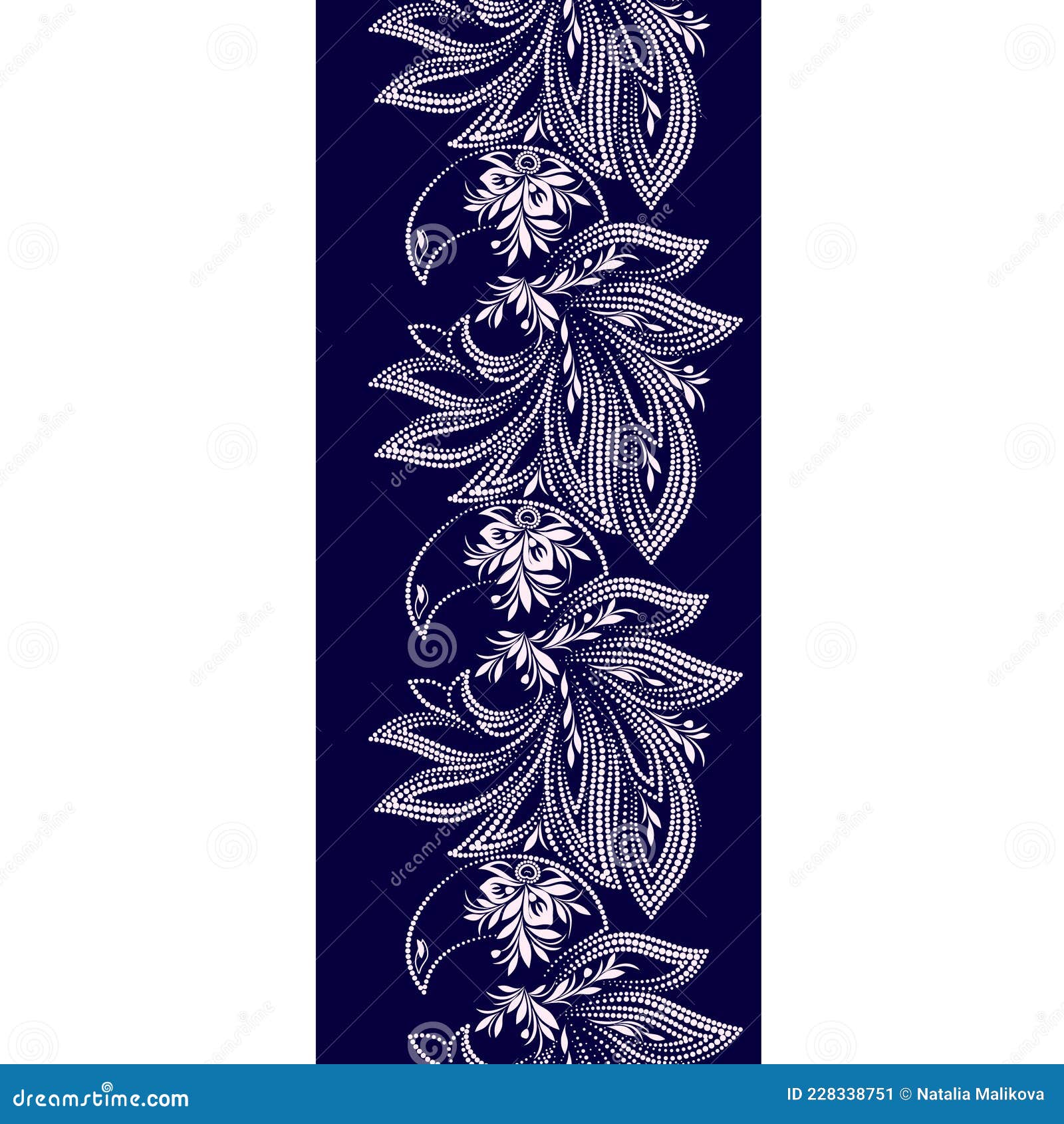 The Phoenix - Seamless Dotted Border Stock Vector - Illustration of ...