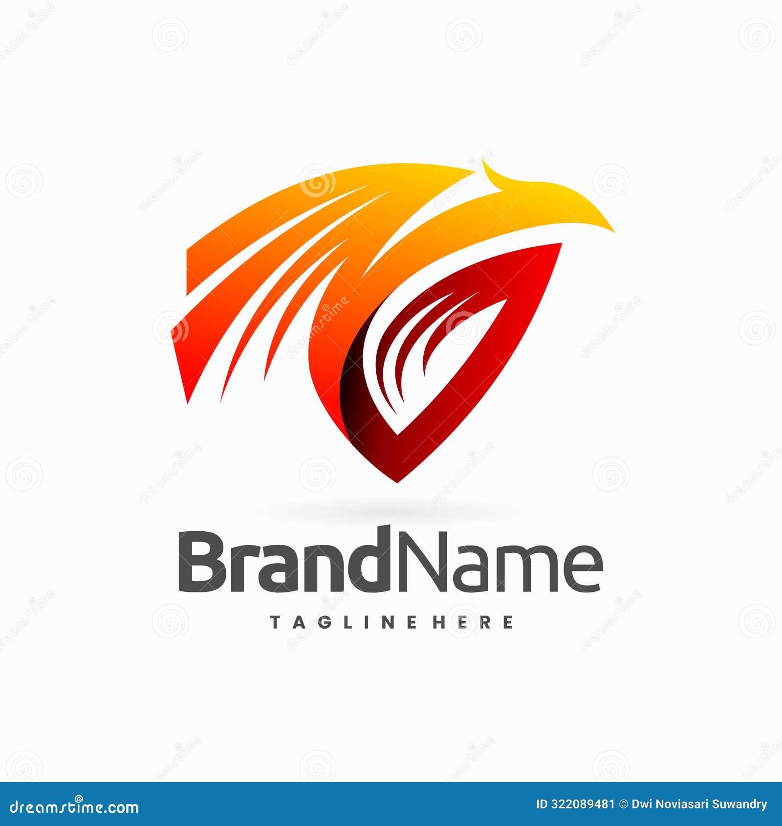 Phoenix Shield Logo, Phoenix and Shield Shapes Combination Concept ...