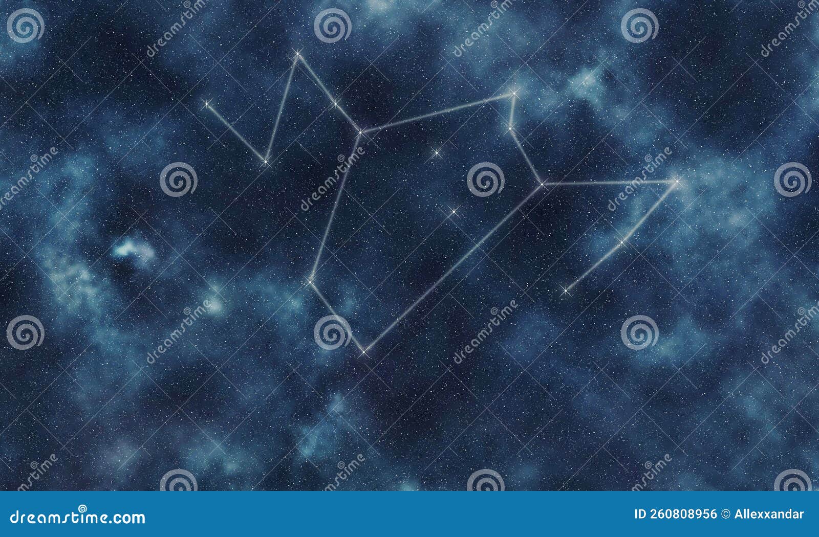 Phoenix Star Constellation, Night Sky Stock Photo - Image of meteor ...