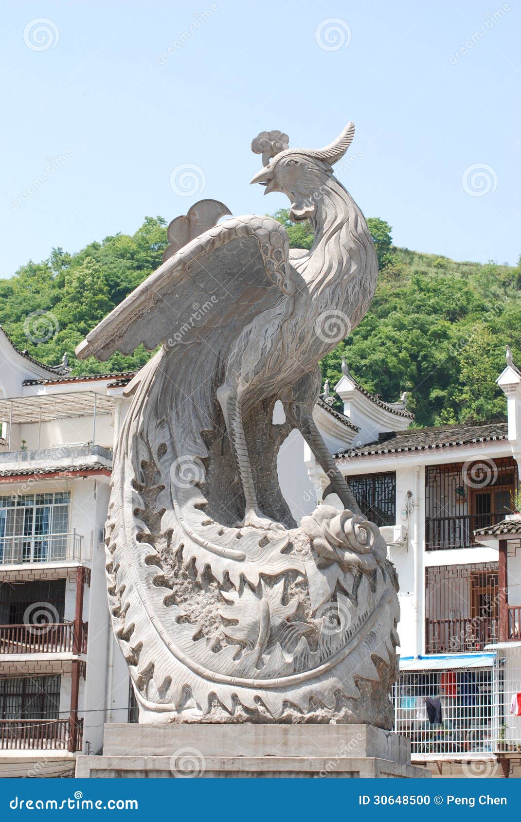 Phoenix-Statue stockfoto. Bild von kunst, stadtbild, architektur - 30648500