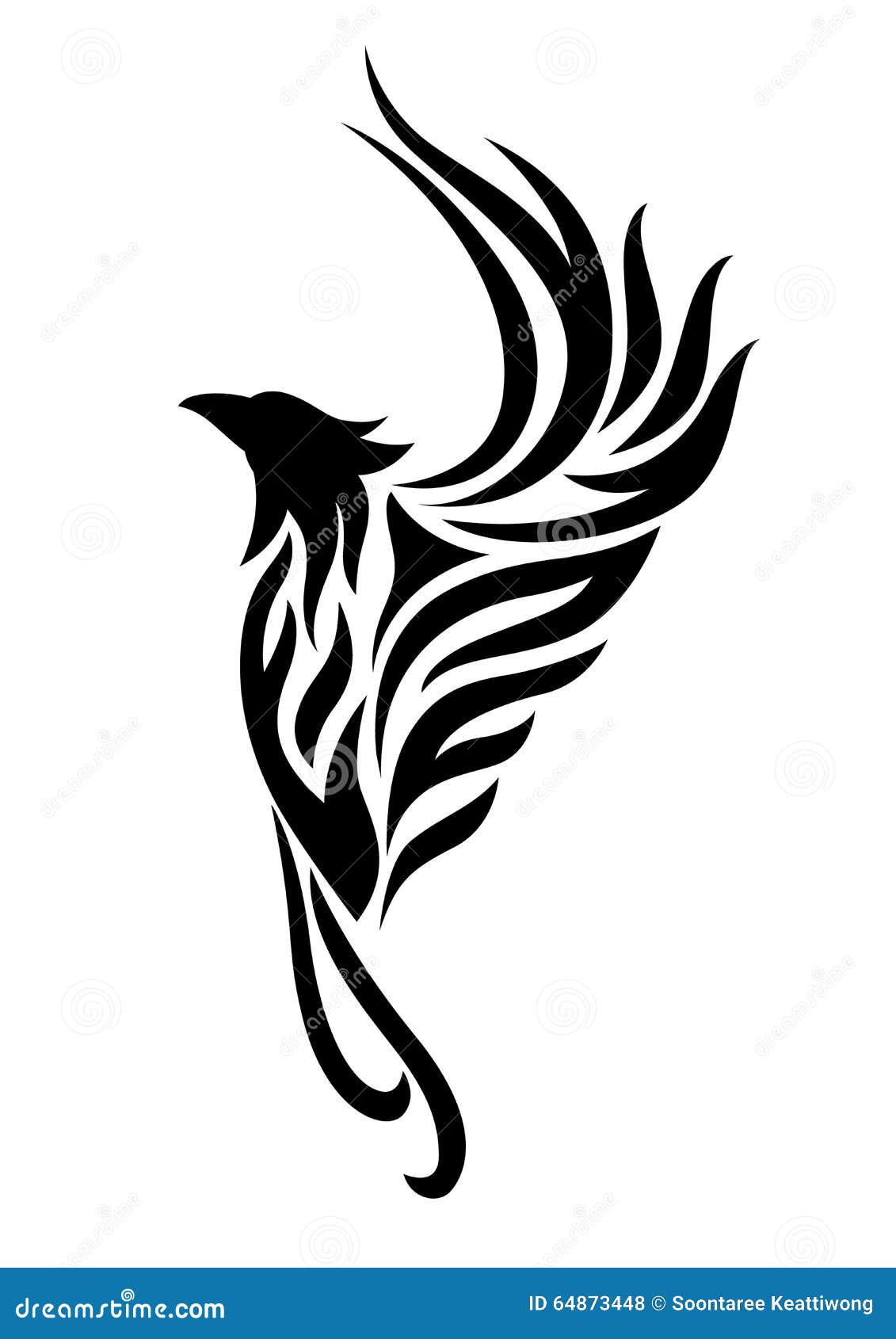 Phoenix Tattoo Stencils