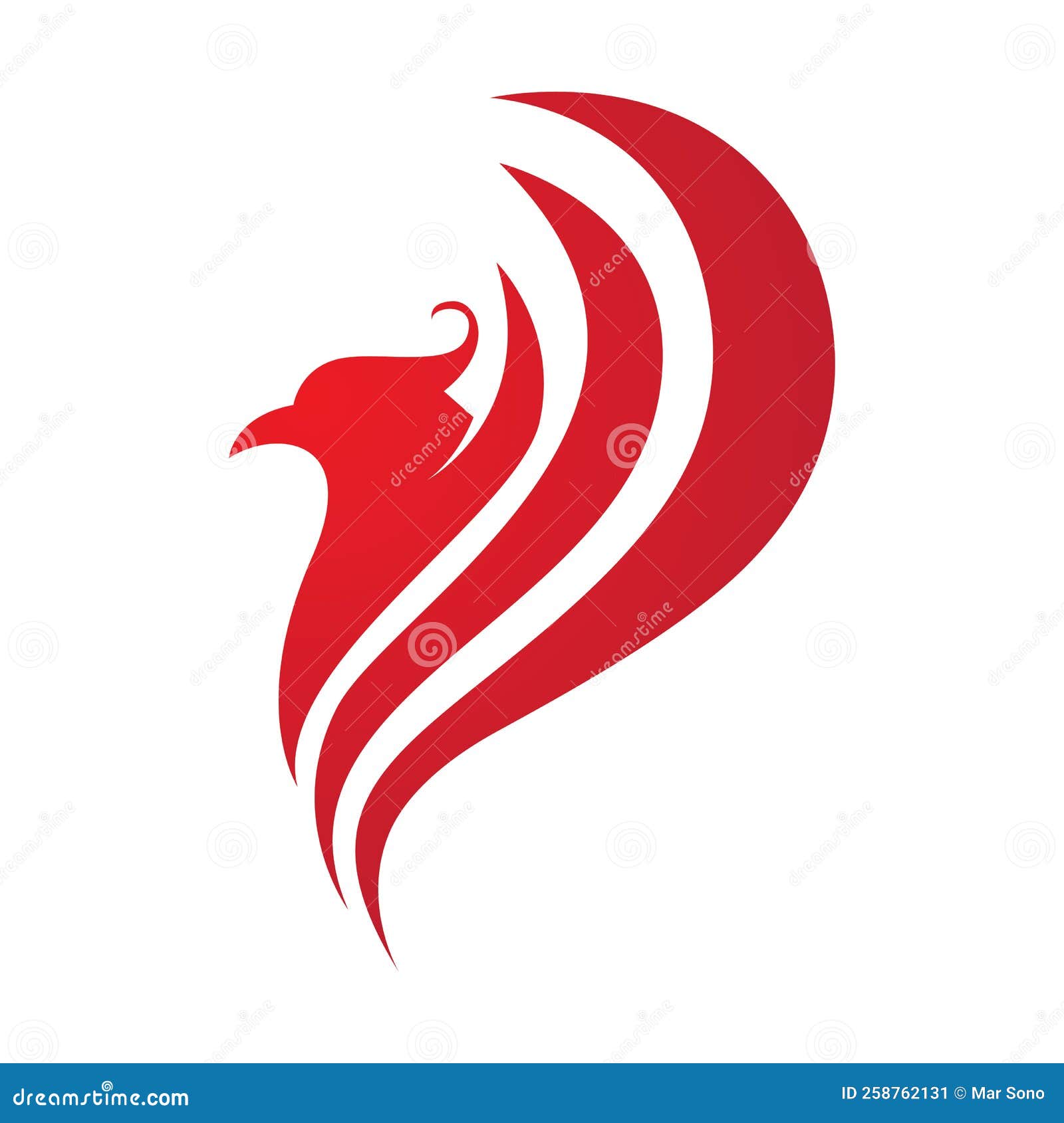 Phoenix Vector Icon Illustration Stock Vector - Illustration of magic ...