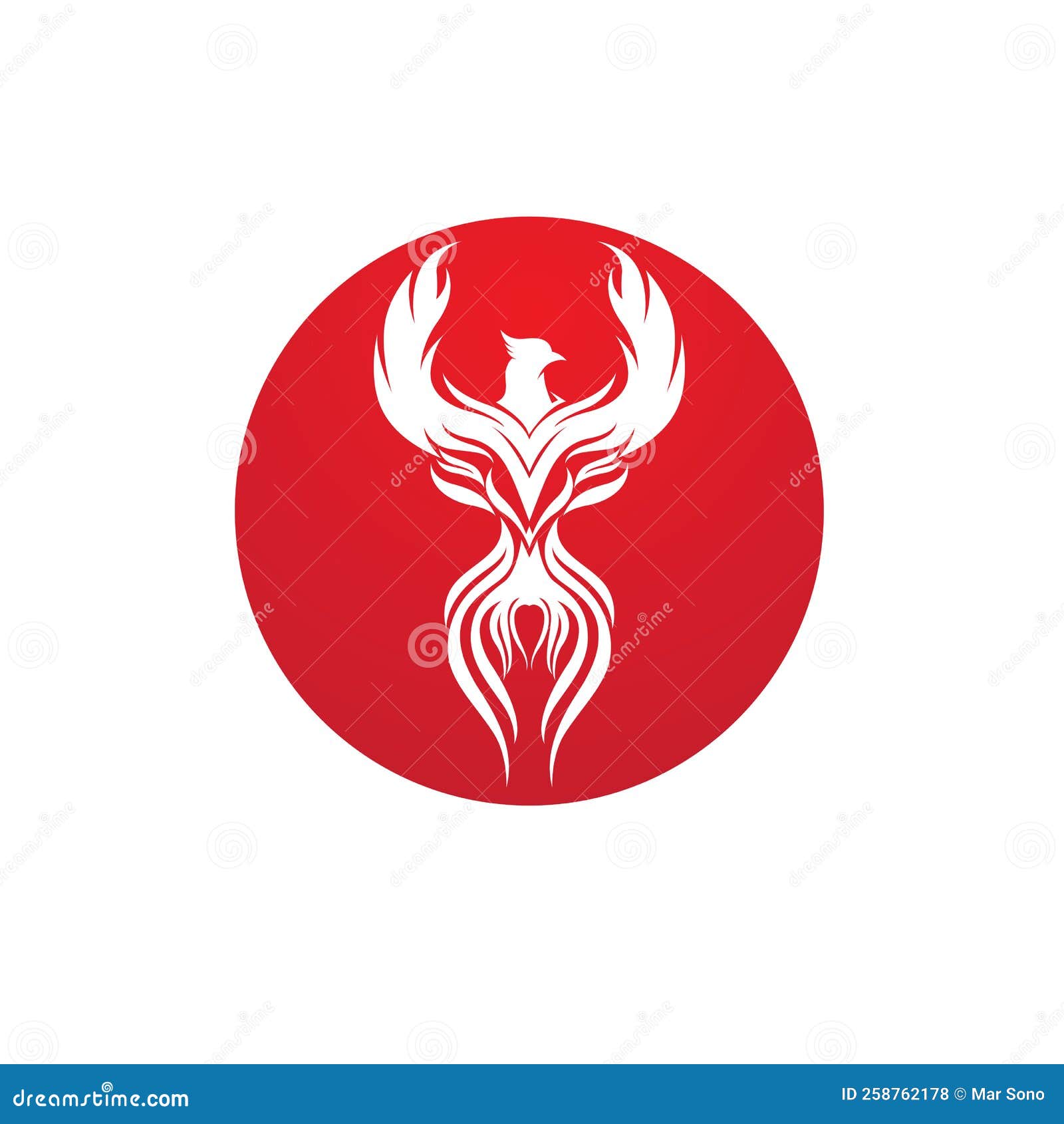 Phoenix Vector Icon Illustration Stock Vector - Illustration of ...