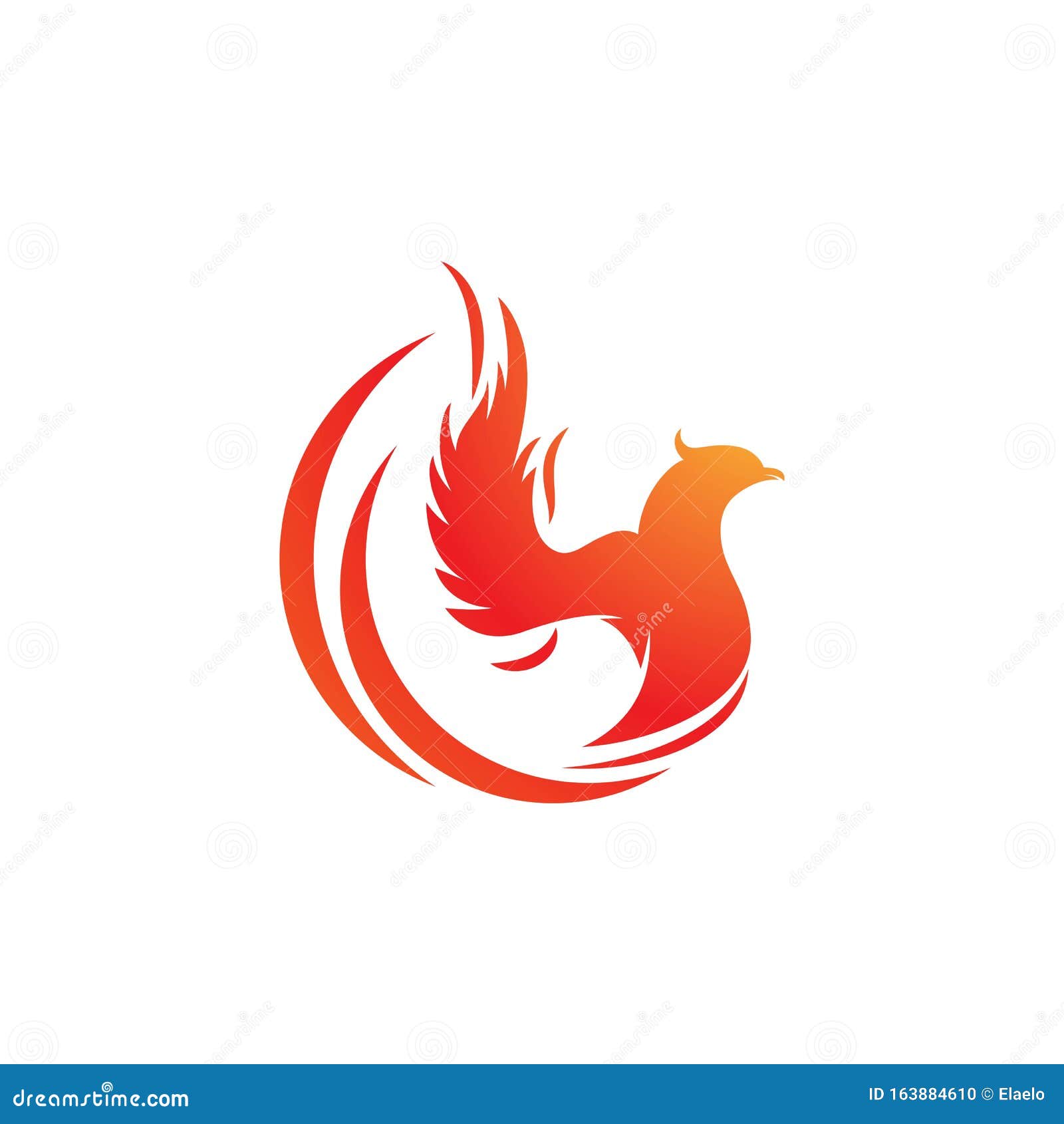 Phoenix Vector Icon Illustration Stock Vector - Illustration of mascot ...