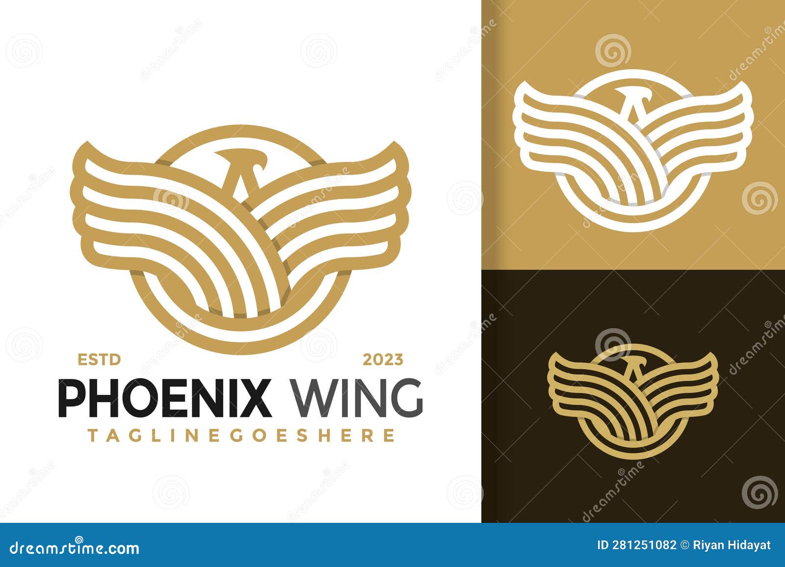 Phoenix Wing Modern Logo Vector Icon Illustration Stock Vector ...