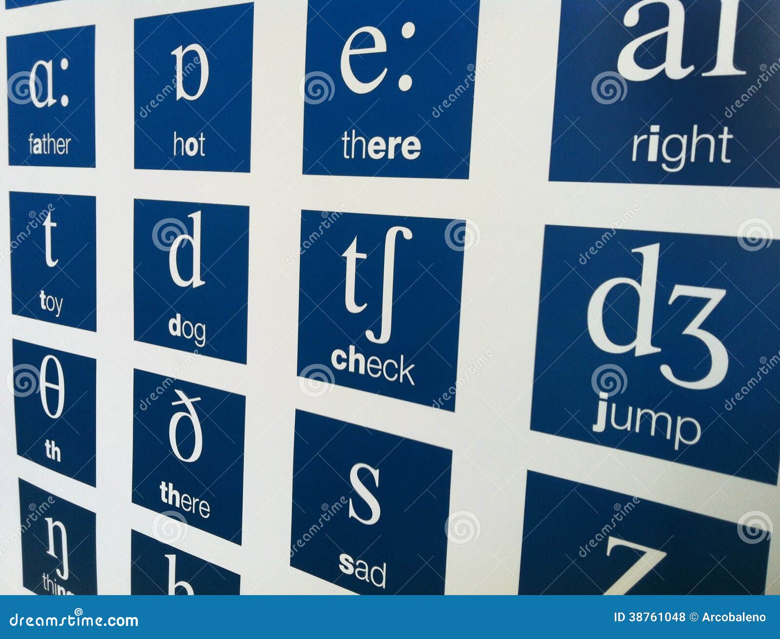 Phonétique D'alphabet Anglais Photo stock - Image du éducation, école ...