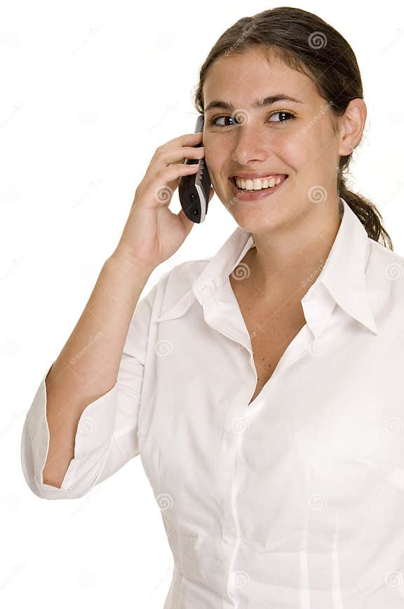 On the Phone 1 stock image. Image of natural, happy, person - 193457
