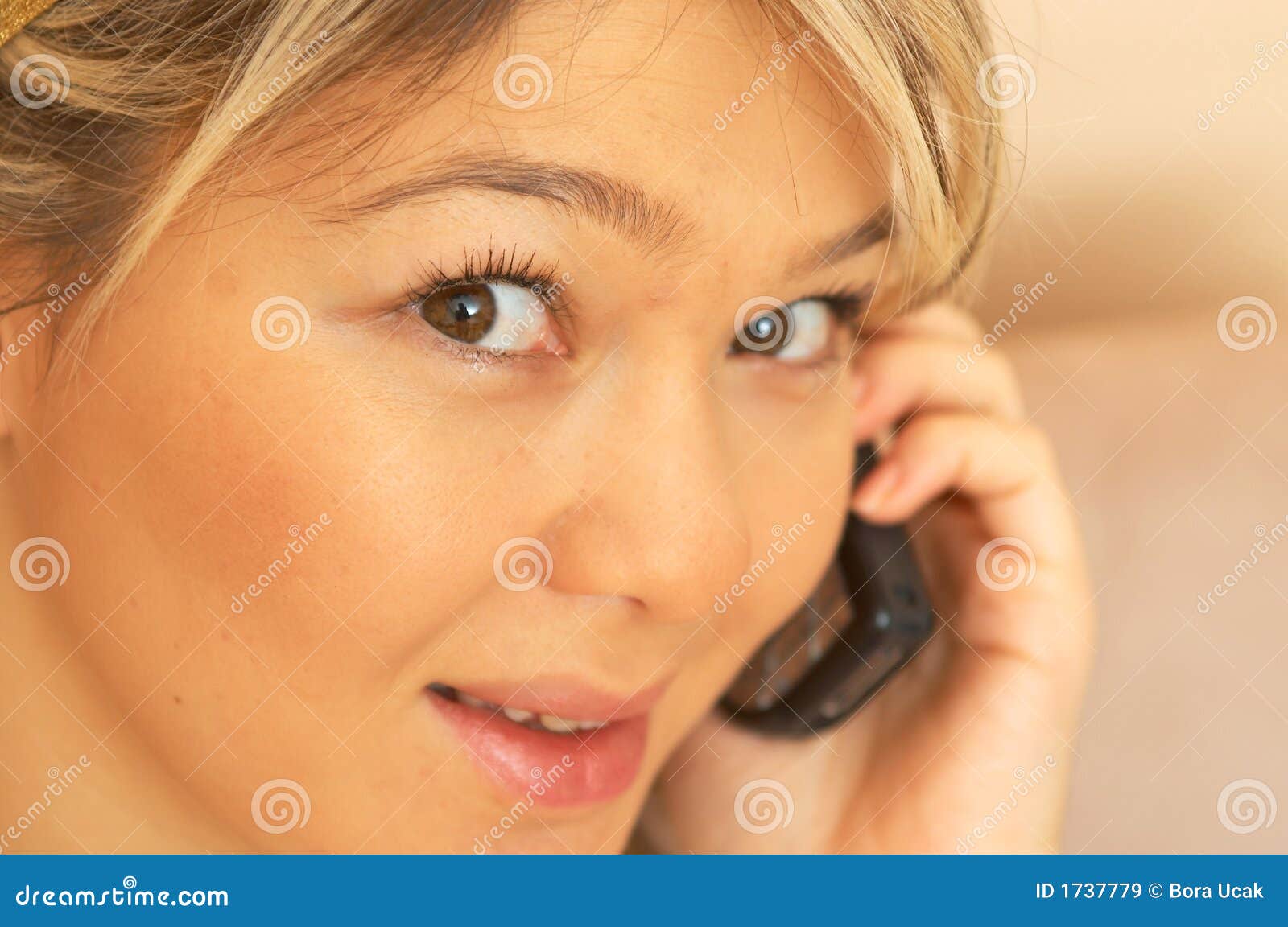 On the phone stock image. Image of communications, fresh - 1737779