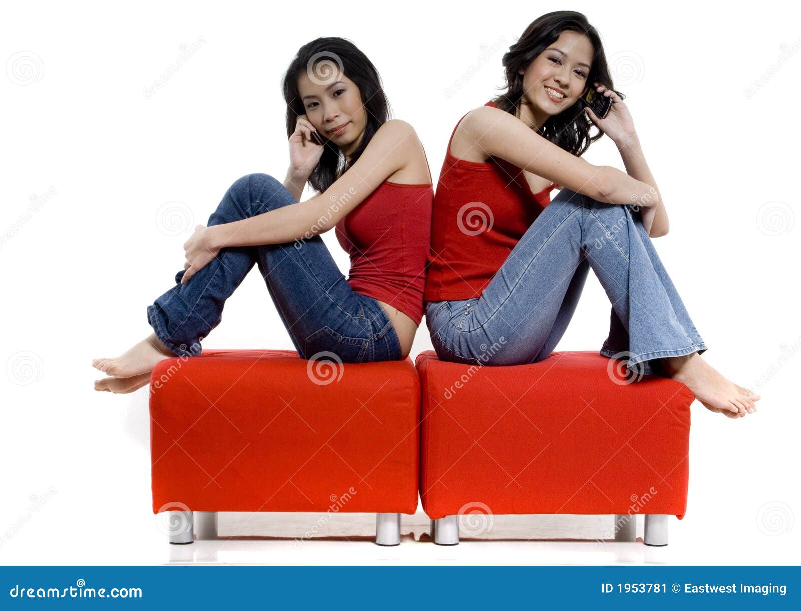 On the Phone stock image. Image of device, cute, phone - 1953781