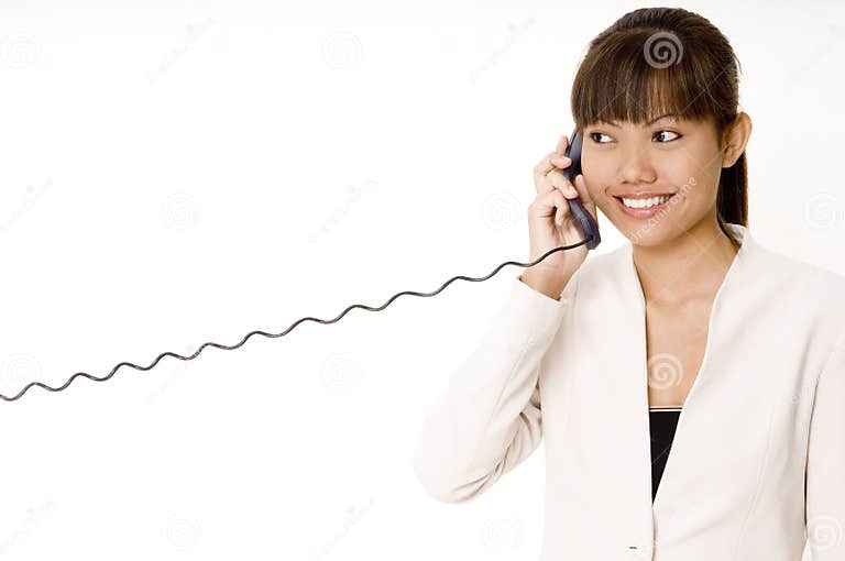 On the Phone stock photo. Image of personable, studio, phone - 334878