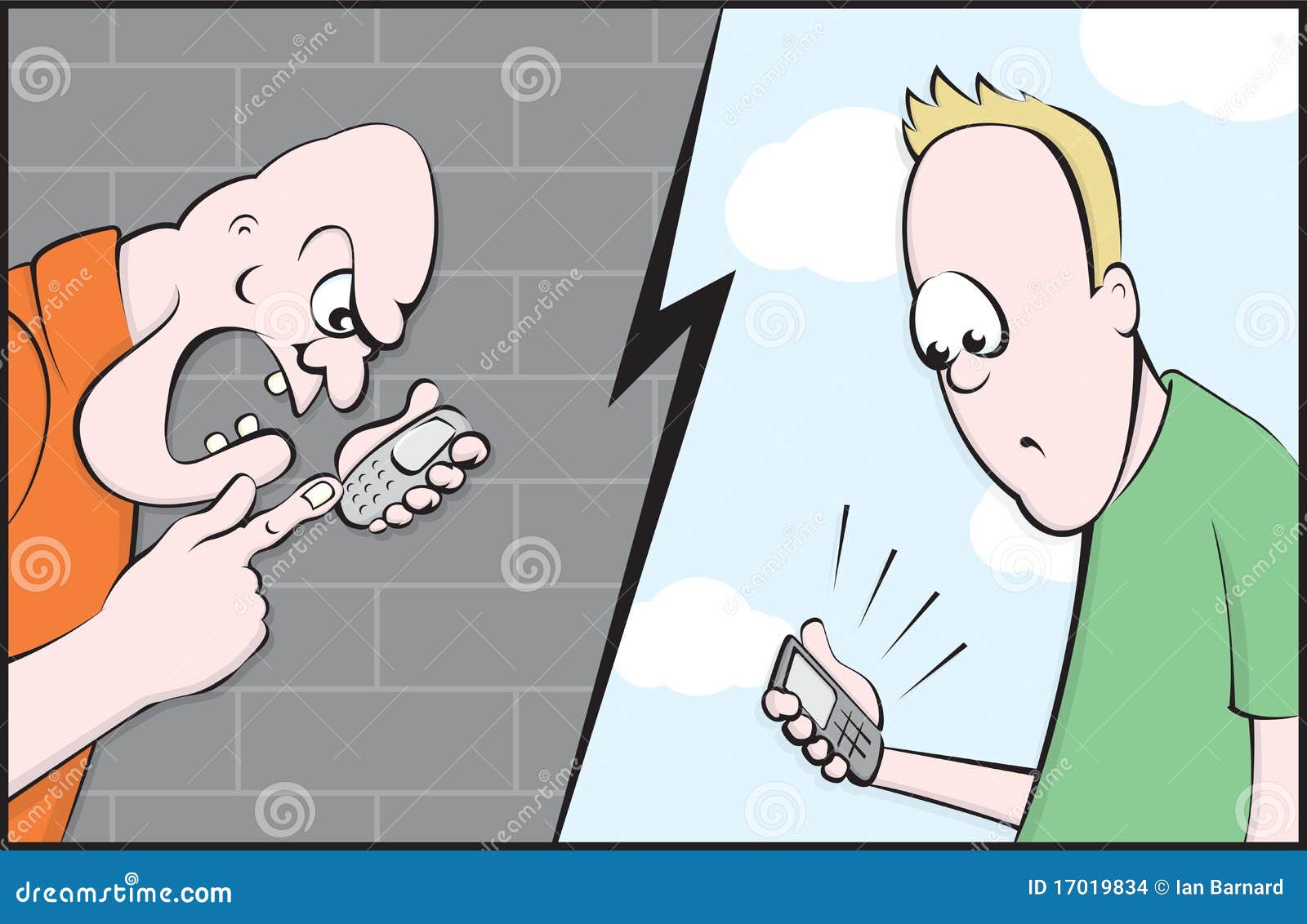 Phone Abuse stock vector. Illustration of listen, upset - 17019834