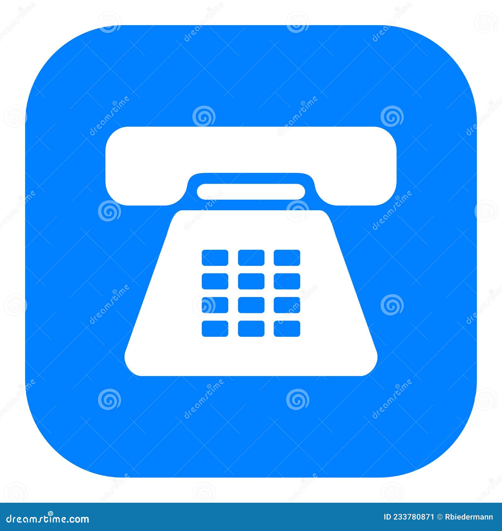 Phone and app icon stock vector. Illustration of blue - 233780871