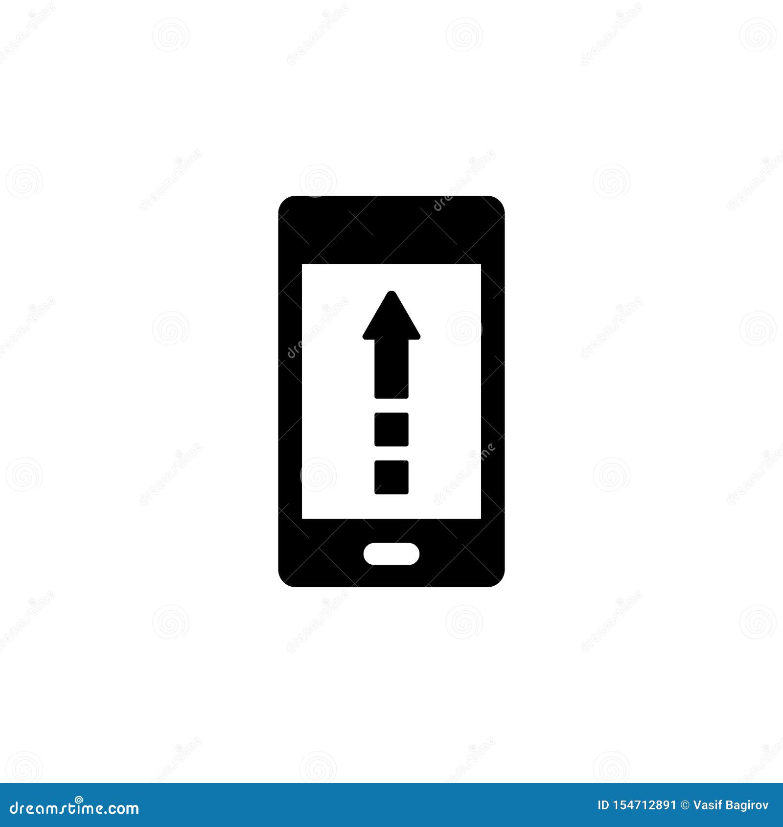 Phone, Arrow Up, Upload Vector Icon. Simple Element Illustration from ...