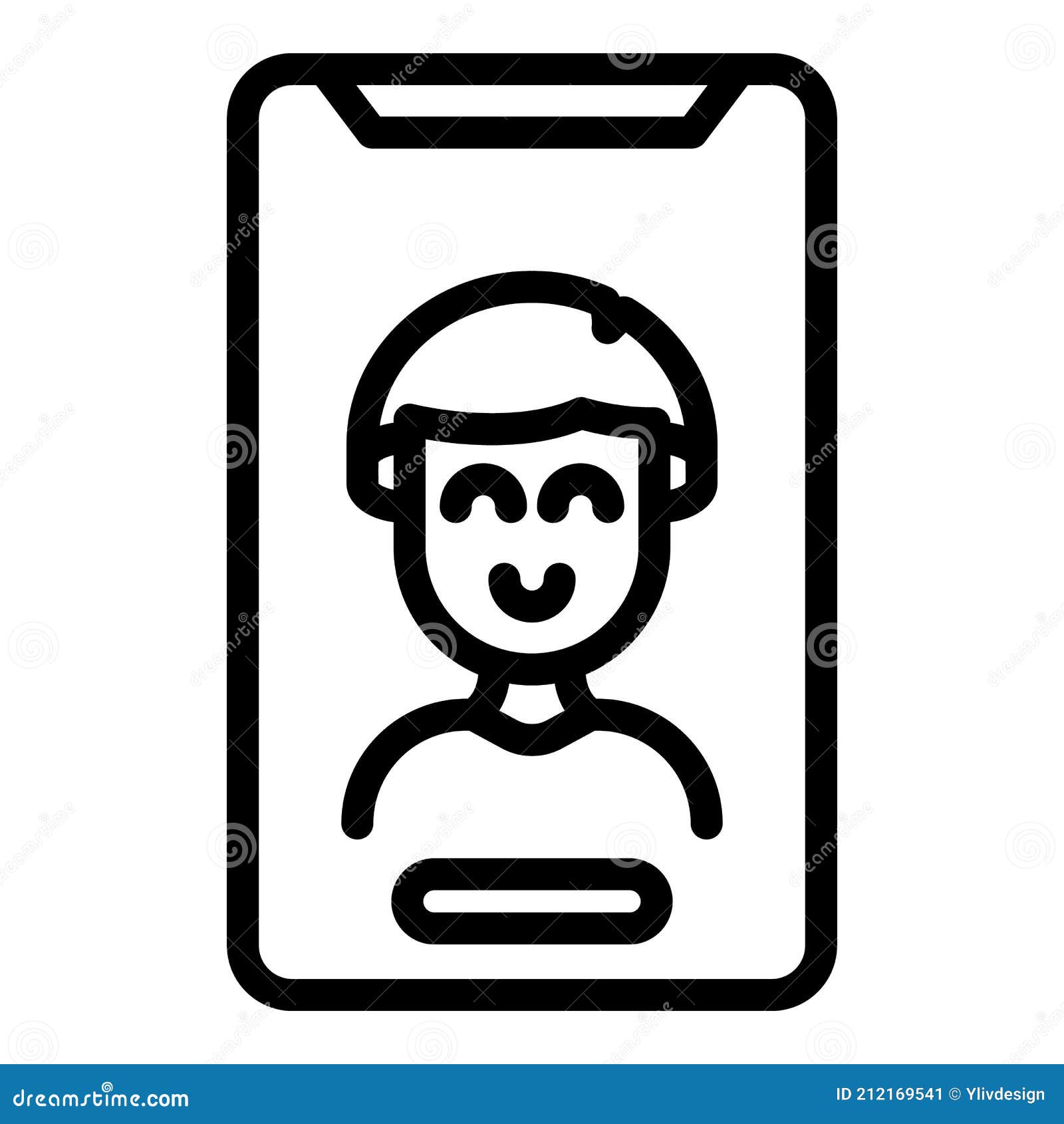 Phone Assistance Icon, Outline Style Stock Vector - Illustration of ...