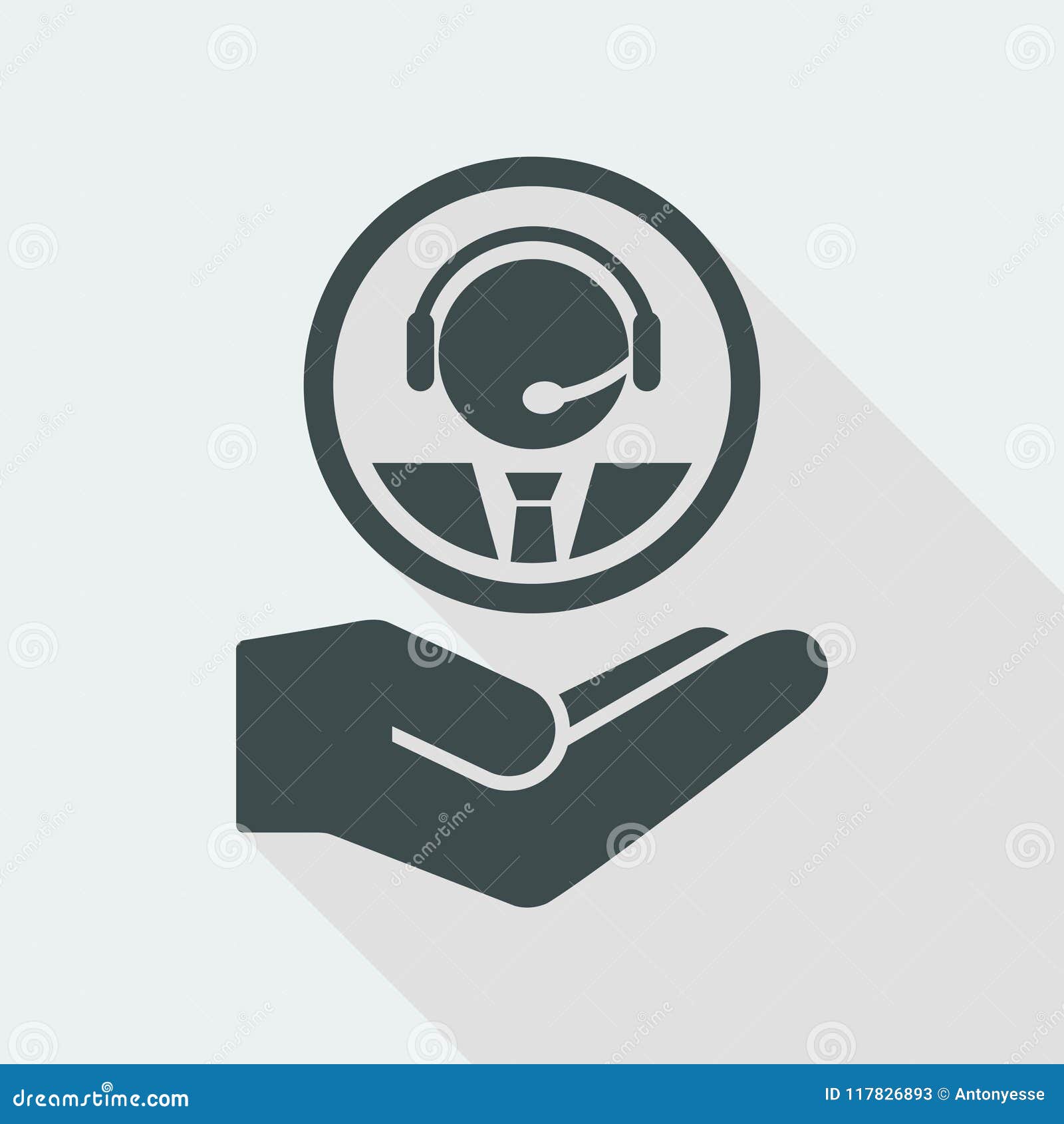 Phone Assistance - Vector Web Icon Stock Vector - Illustration of ...