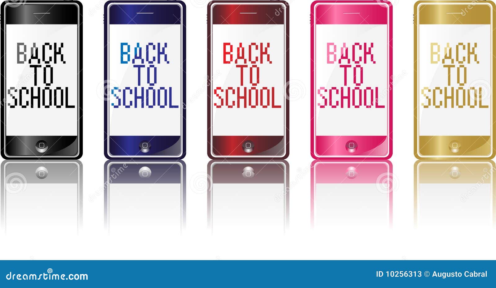 Phone Back to School stock vector. Illustration of child - 10256313
