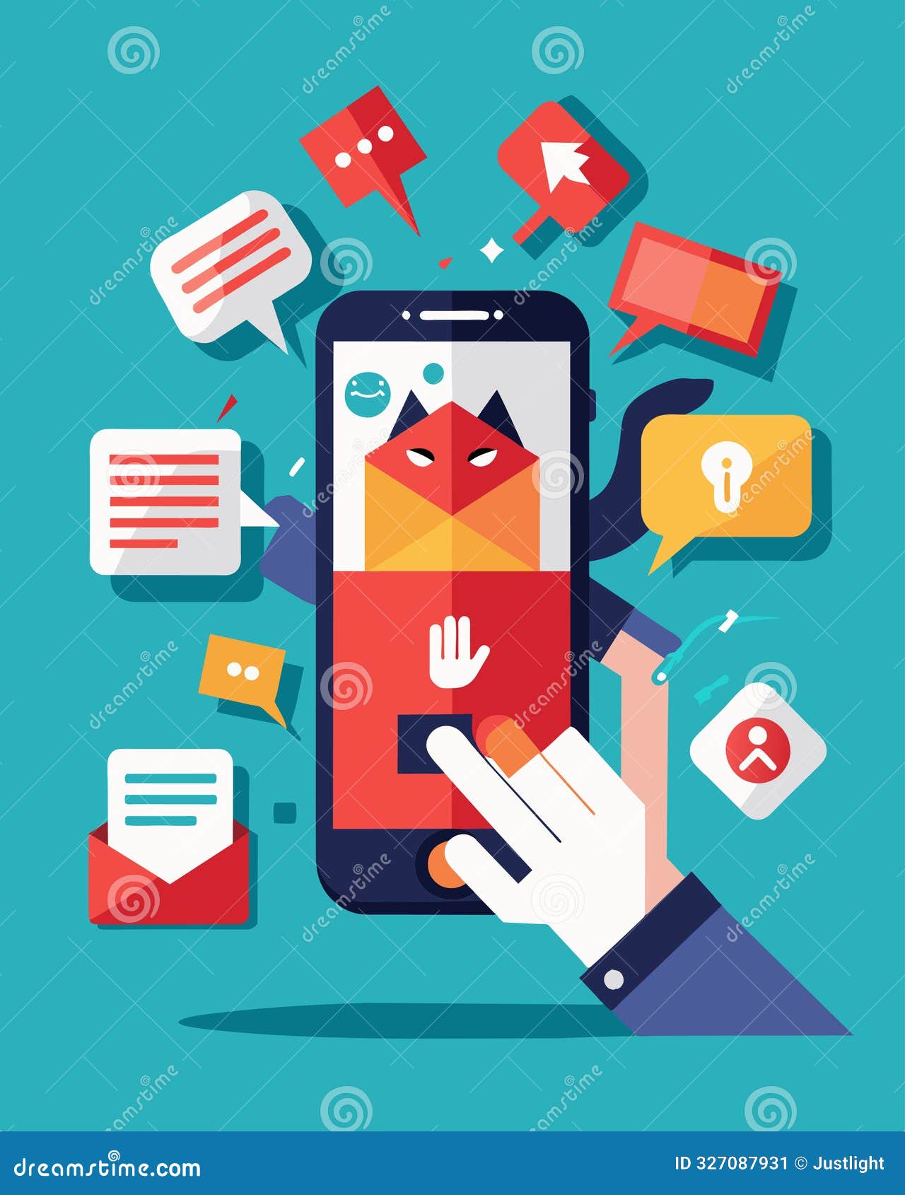 A Phone Becoming a Tool for Spreading Toxic Messages and Causing Harm ...