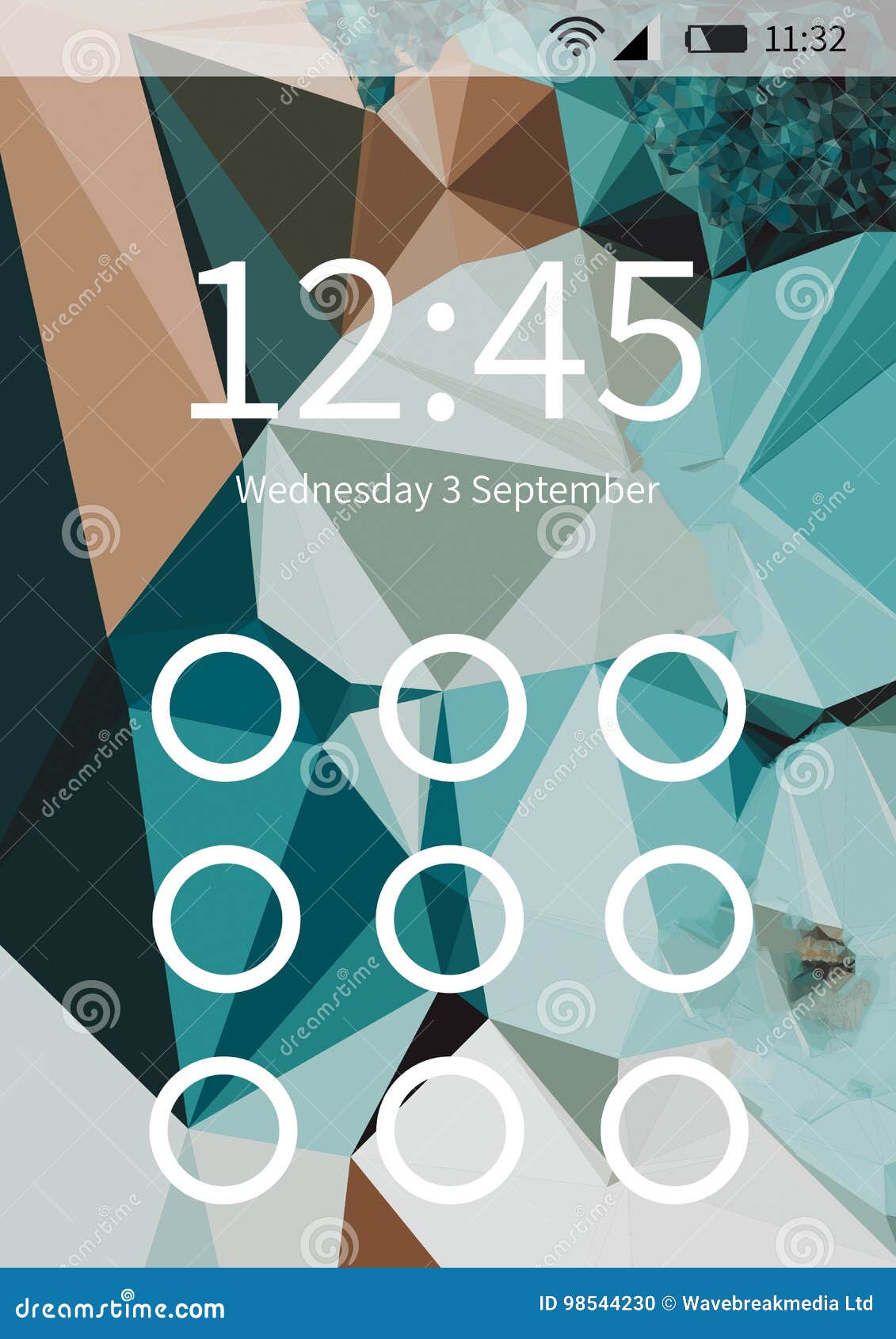 Phone Blocked Screen Interface Stock Illustration - Illustration of ...