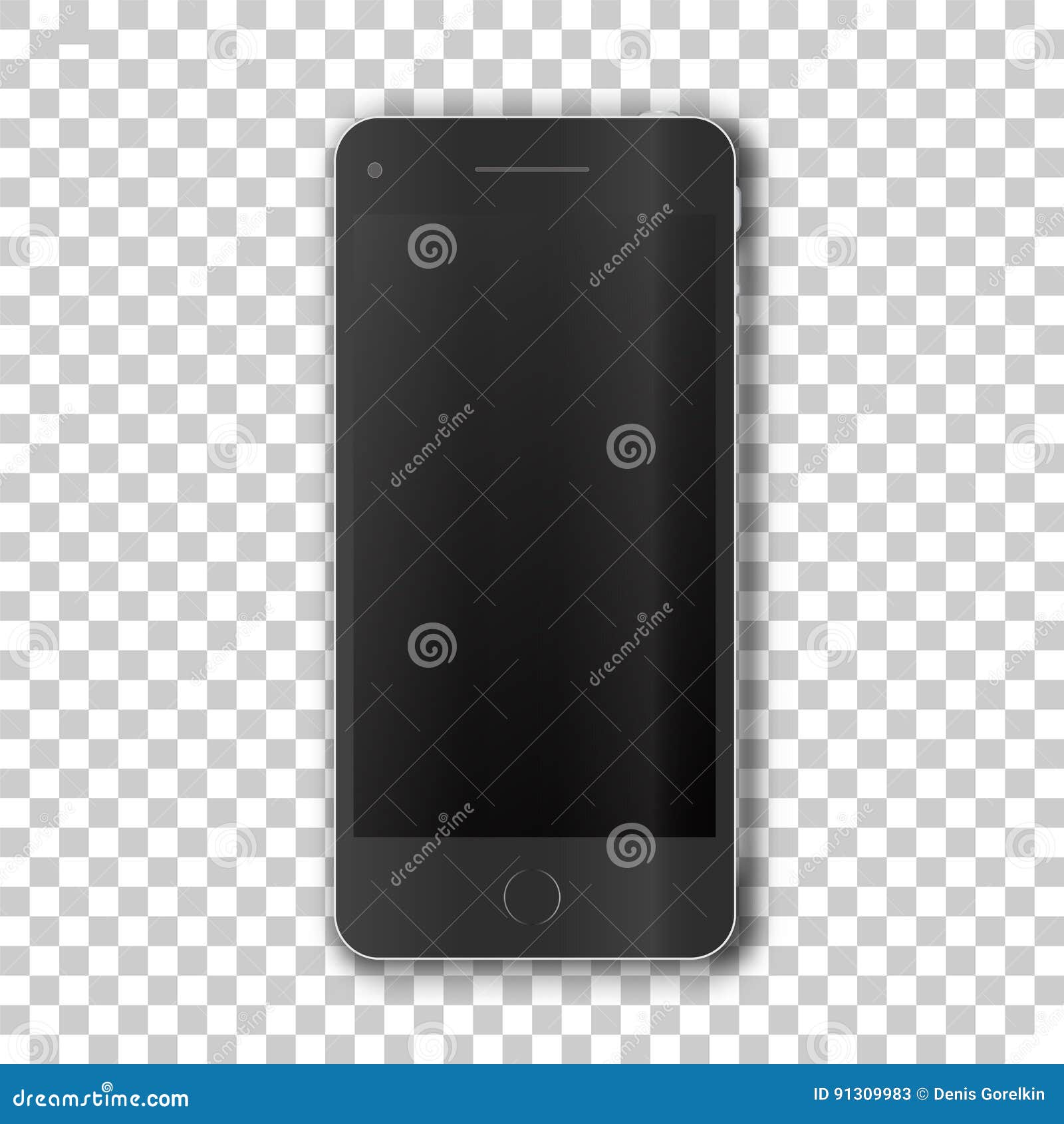 Phone Body on Transparent Background Stock Vector - Illustration of ...