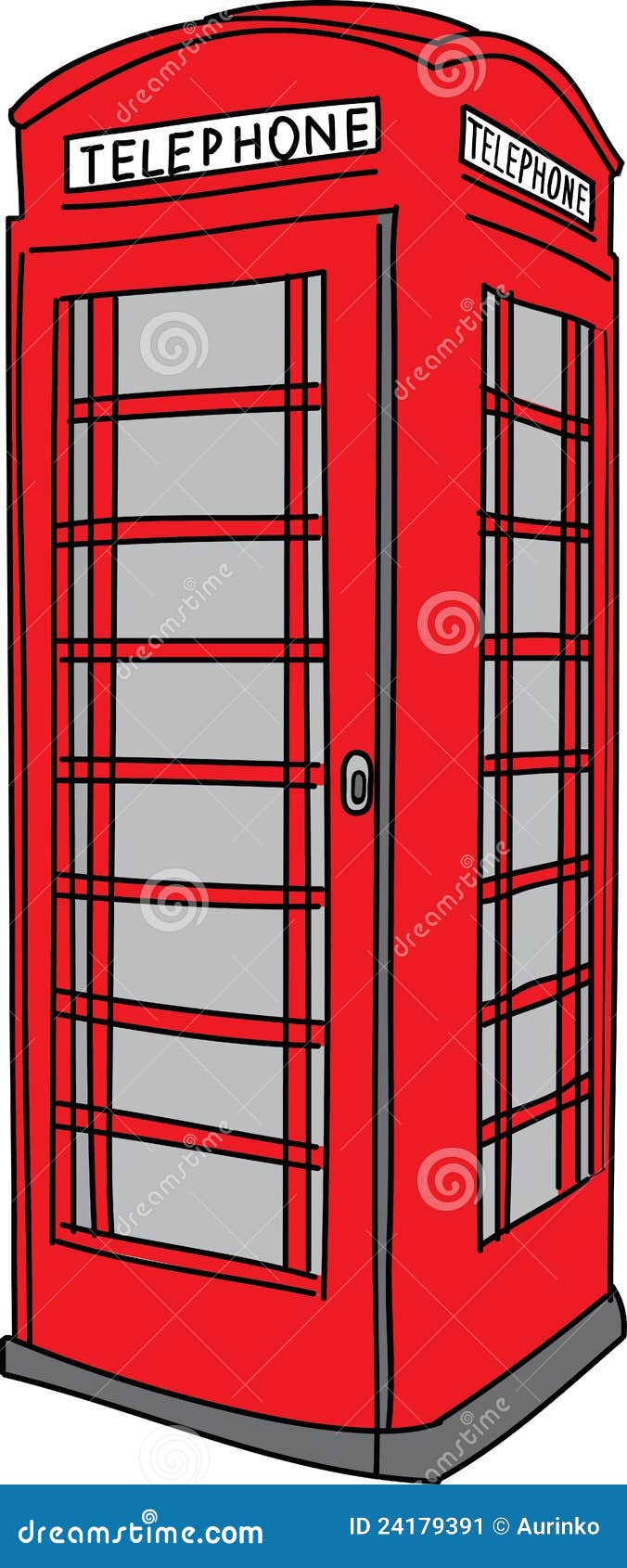 Phone booth stock vector. Illustration of english, communication - 24179391