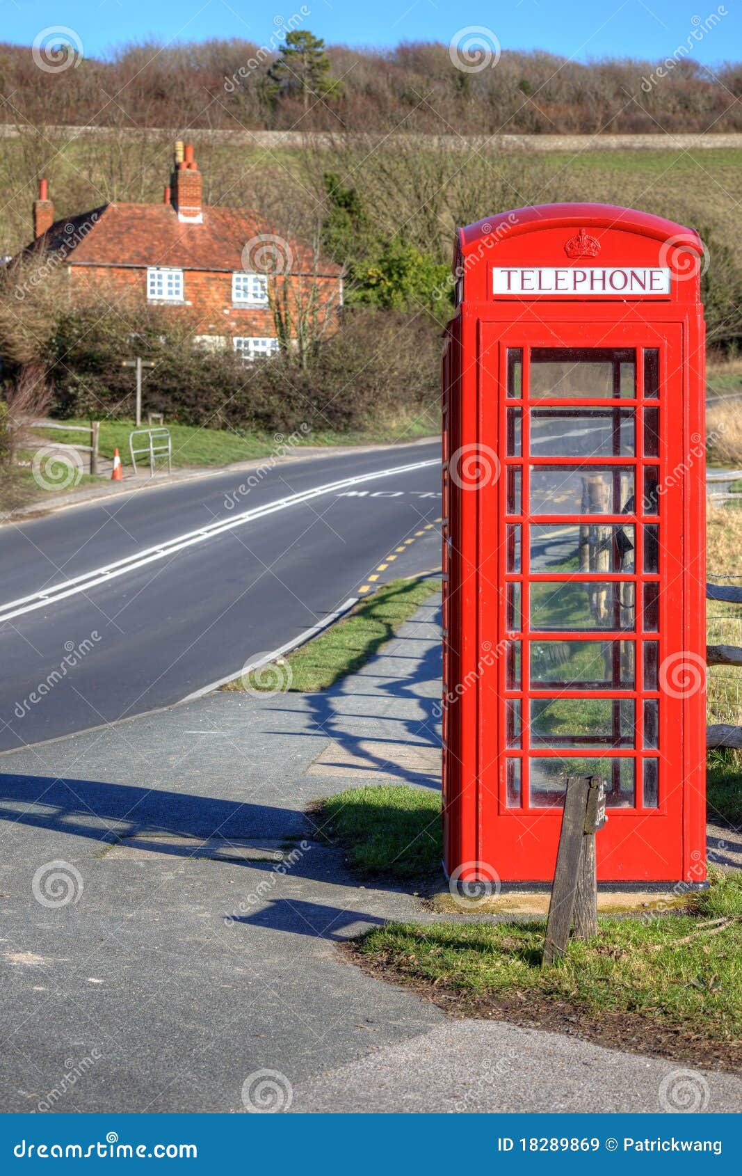 Phone booth in countryside stock image. Image of street - 18289869