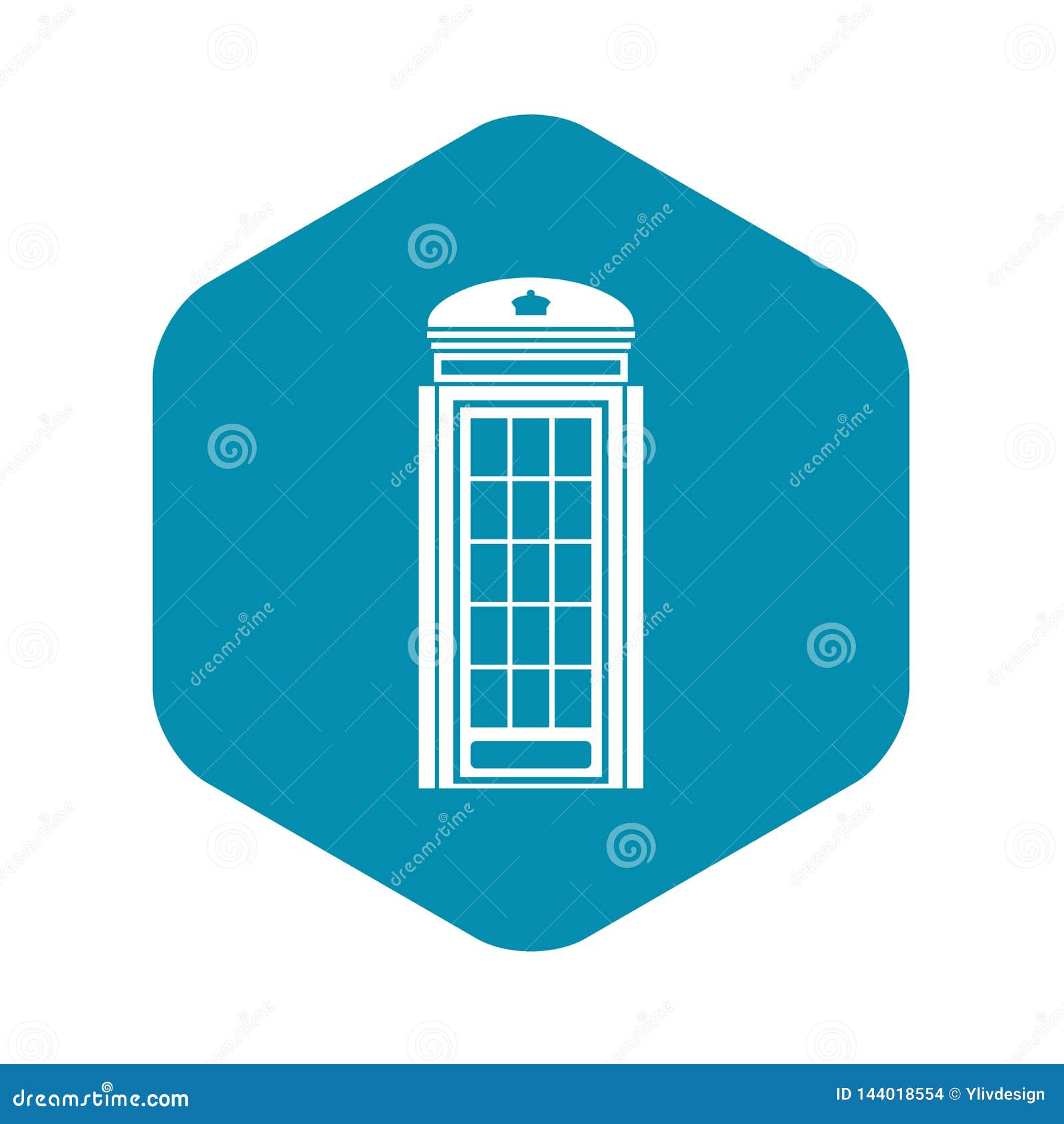 Phone Booth Icon, Simple Style Stock Vector - Illustration of modern ...