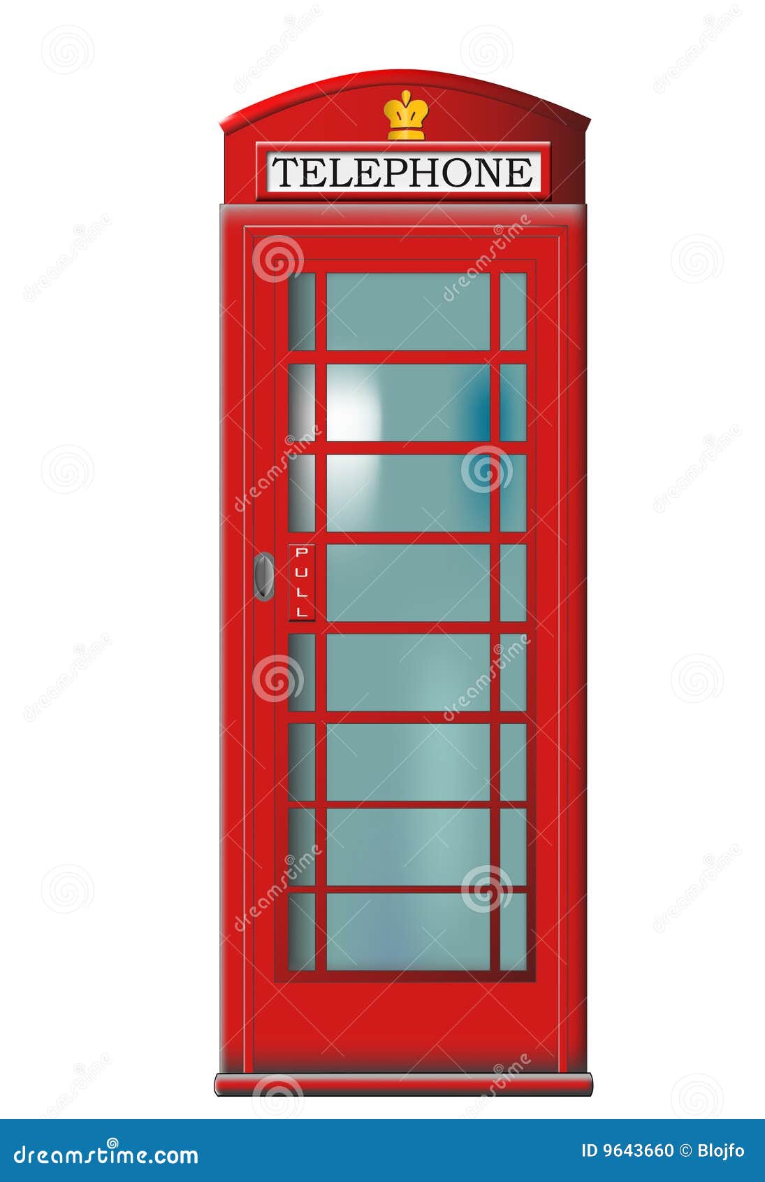 Phone booth vector stock vector. Illustration of telephone - 9643660