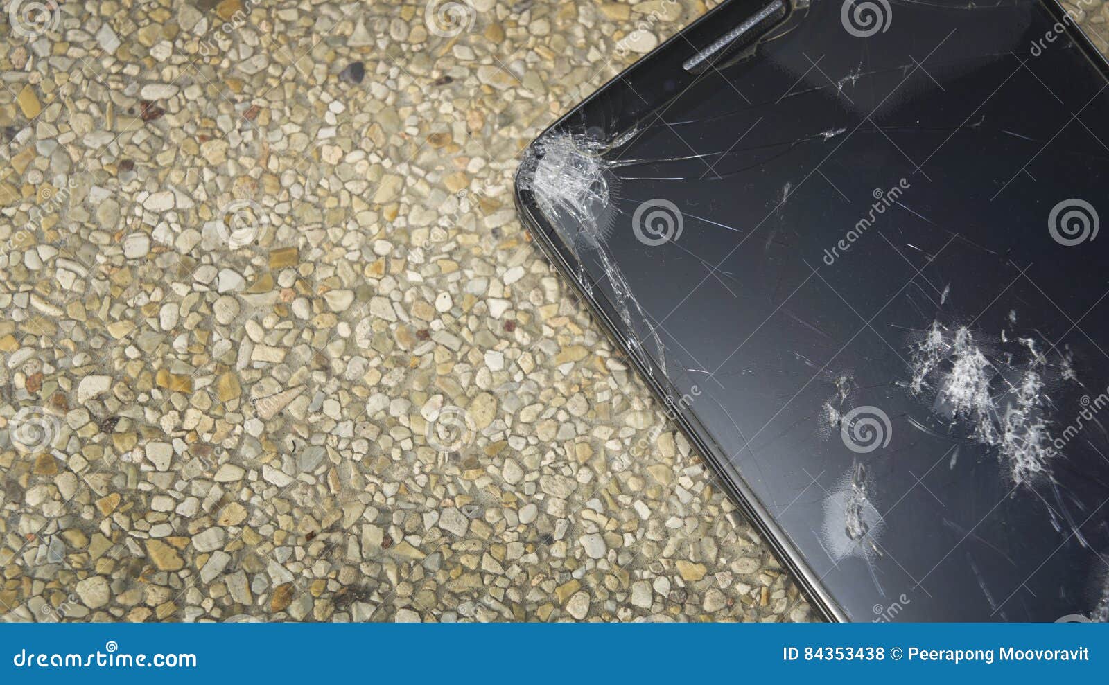 Phone Broken Damage Fall Accident Smashed Cracked Stock Photo - Image ...