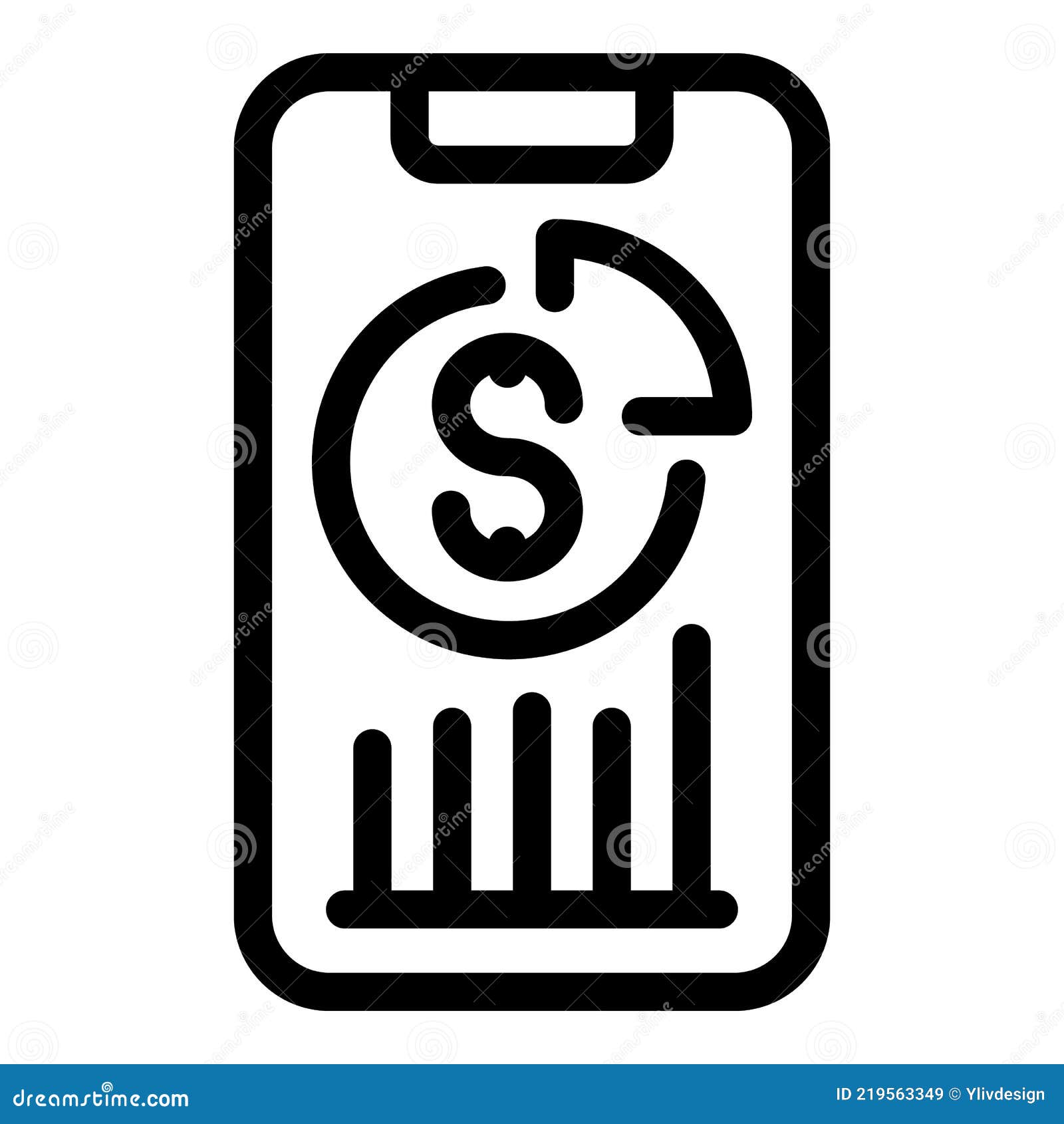 Budget Icon. Calculating And Planning Concept. Vector Linear Pictogram ...
