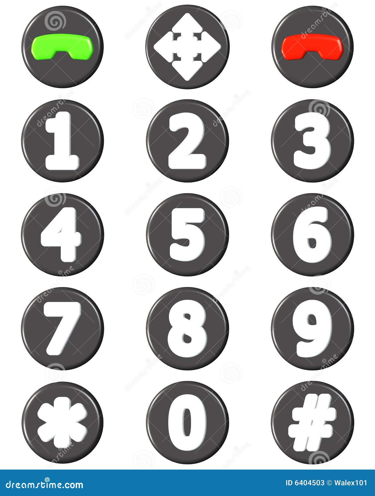 Phone button set stock illustration. Illustration of gadget - 6404503