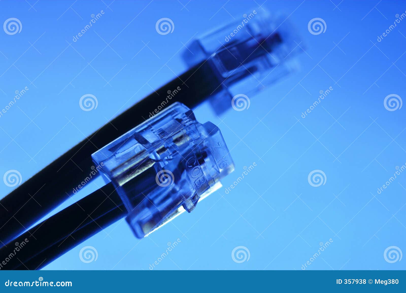 Phone cable and plug stock photo. Image of communication - 357938