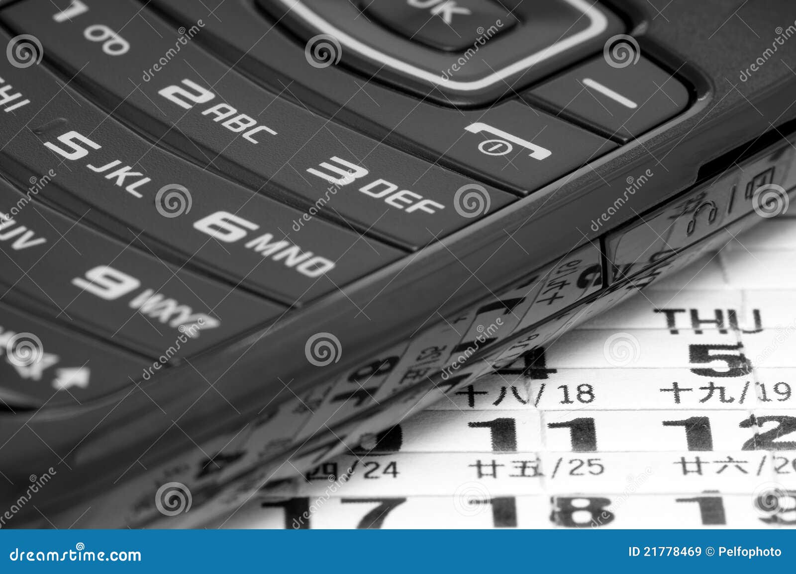 Phone and Calendar. stock image. Image of dates, credit - 21778469