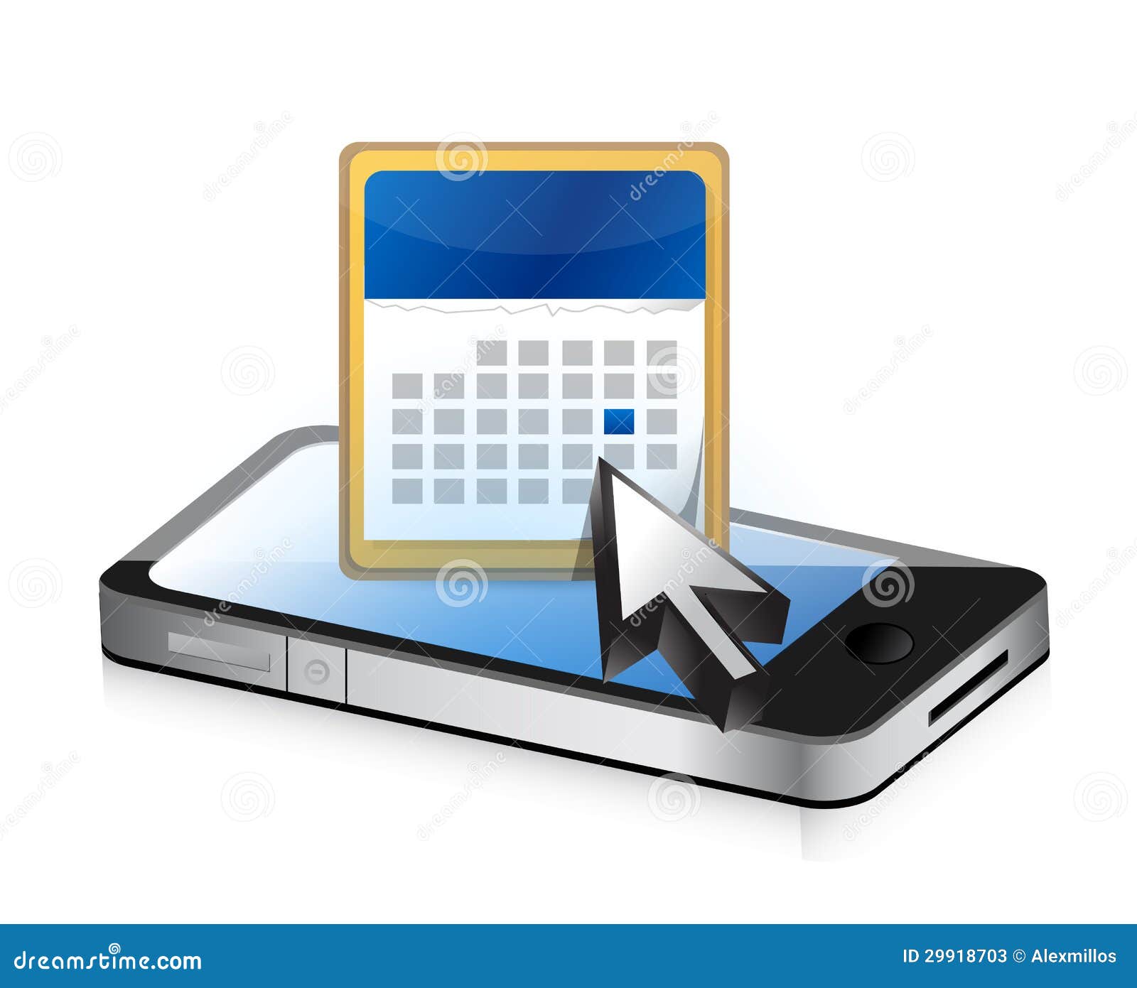 Cell Phone Calendar Illustration Stock Illustrations – 676 Cell Phone ...