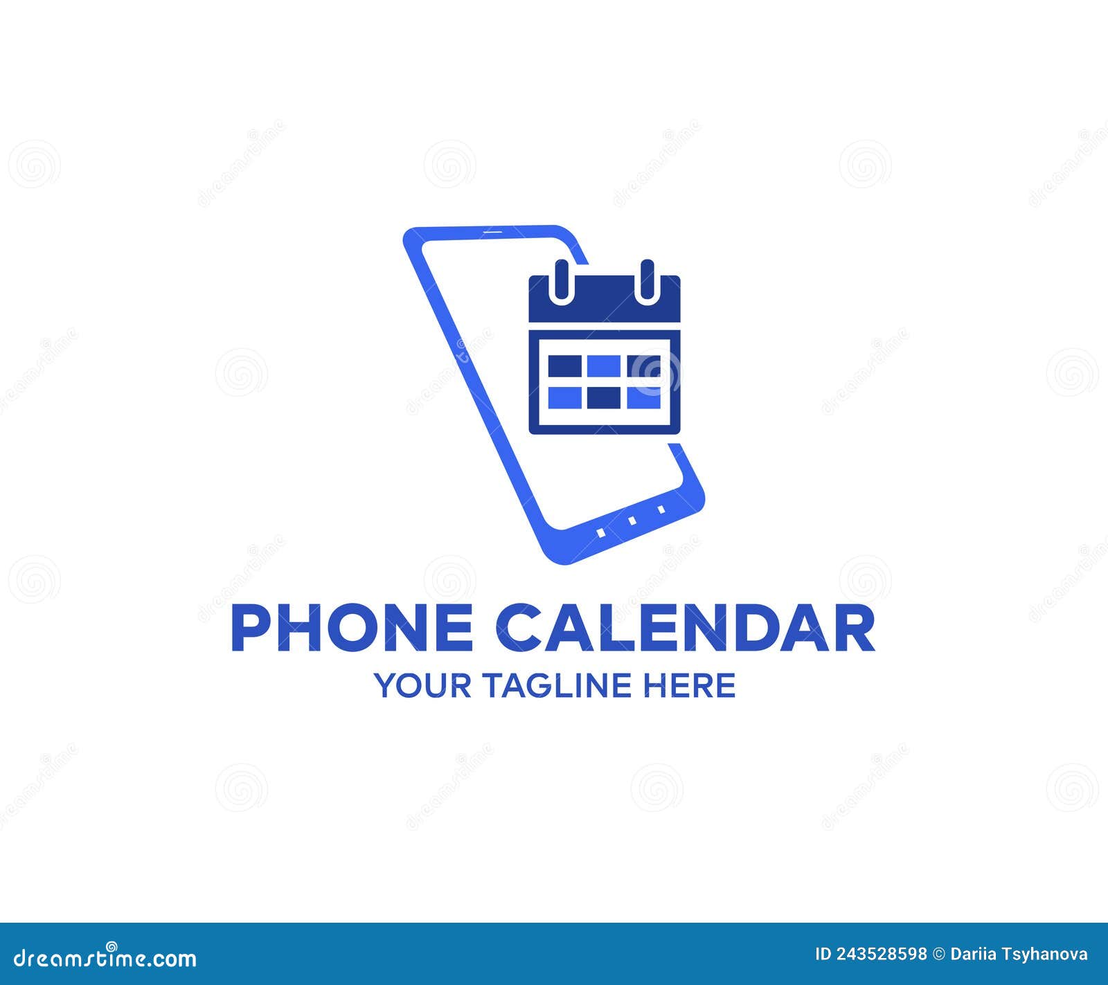 Phone Calendar, Date, Logo Design. Time Management, App Notification ...