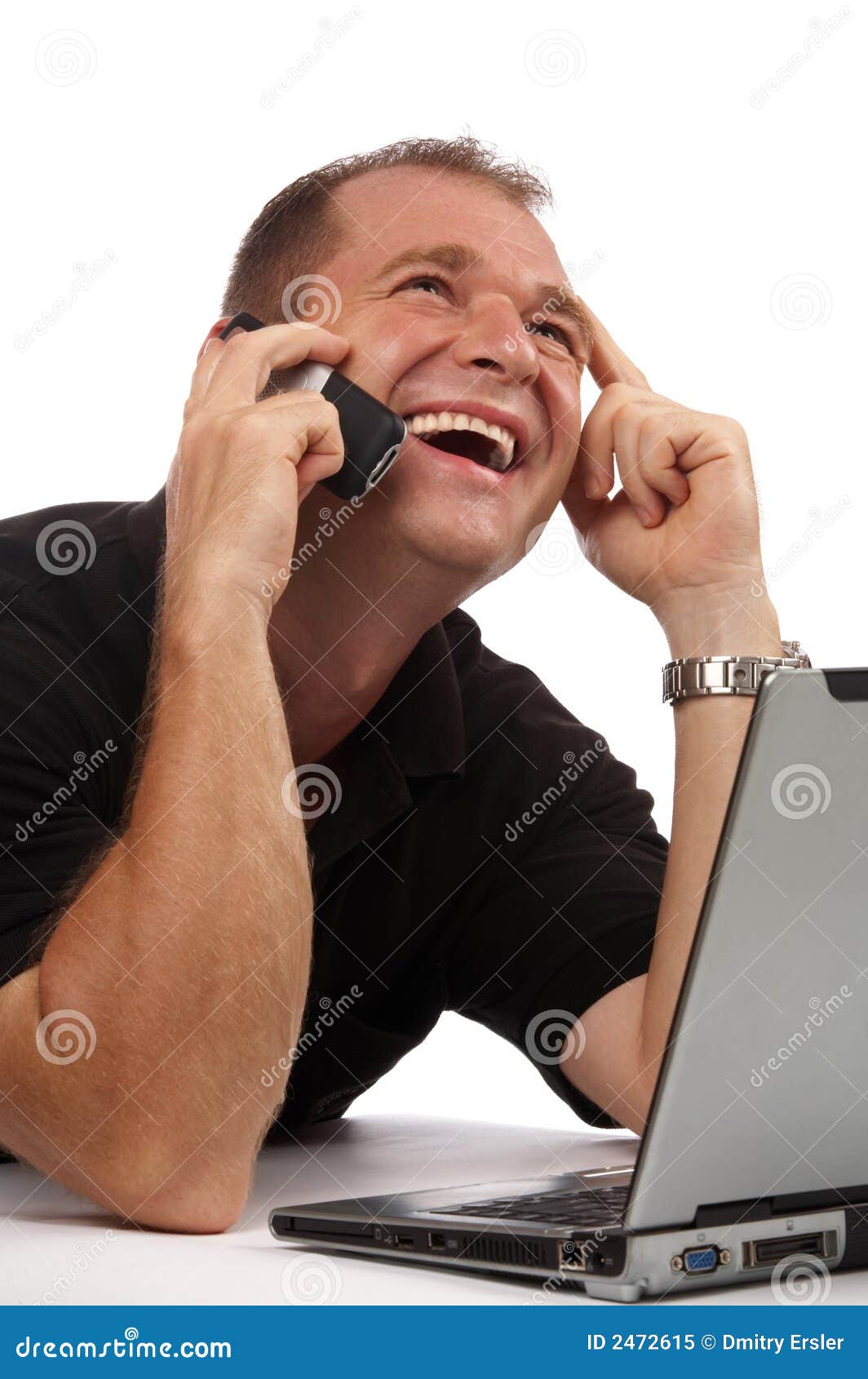 Phone call stock image. Image of laugh, speak, happiness - 2472615