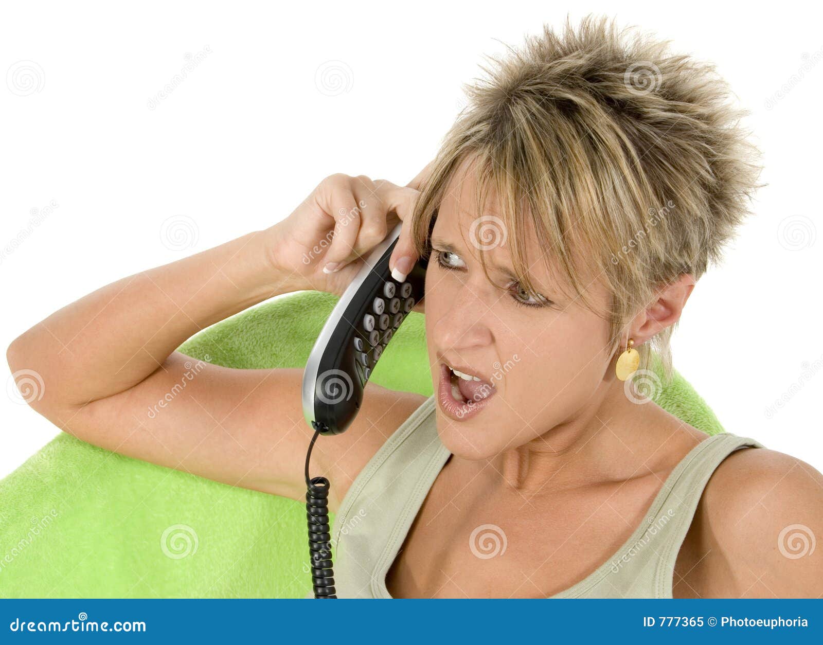 Phone Call stock image. Image of cute, yell, phone, caucasian - 777365