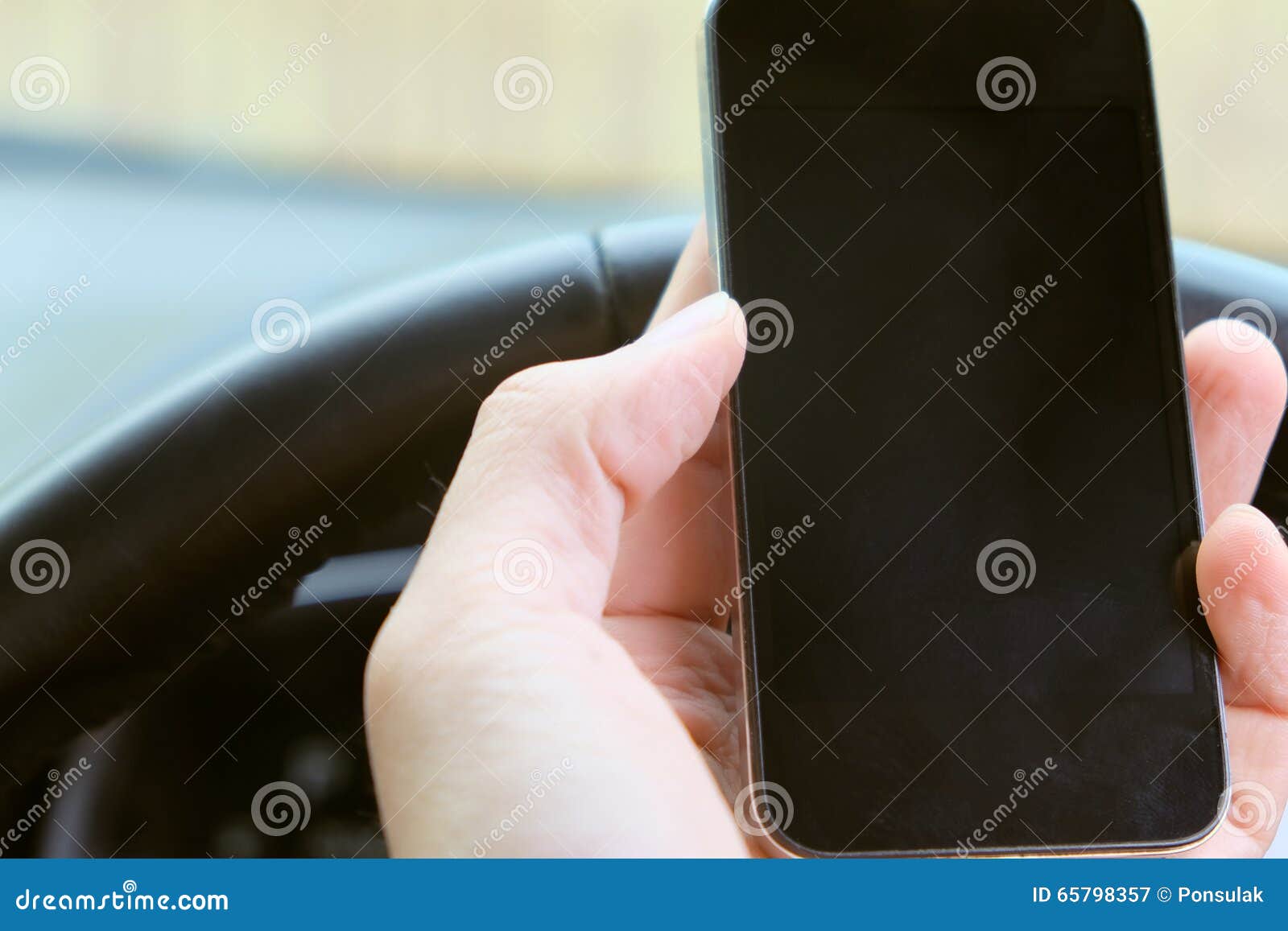 Phone call in the car. stock image. Image of connection - 65798357