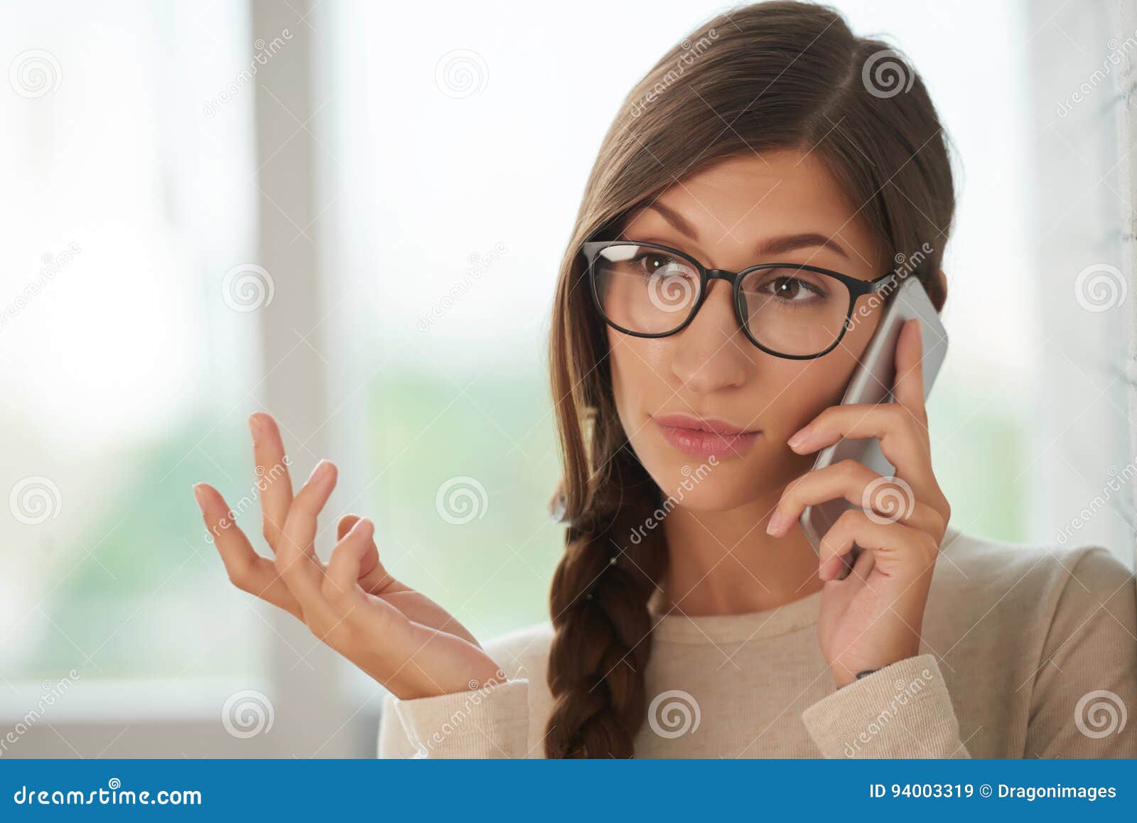 Phone call stock image. Image of woman, gadget, calling - 94003319