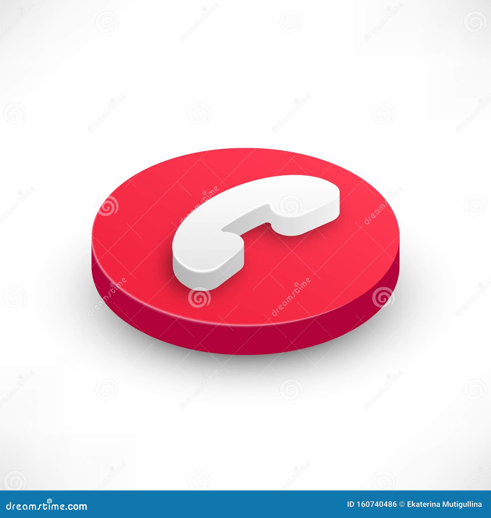 Phone Call Handset Isometric Icon Red Stock Illustration - Illustration ... Phone Call Handset Isometric Icon Red Stock Illustration - Illustration ...
