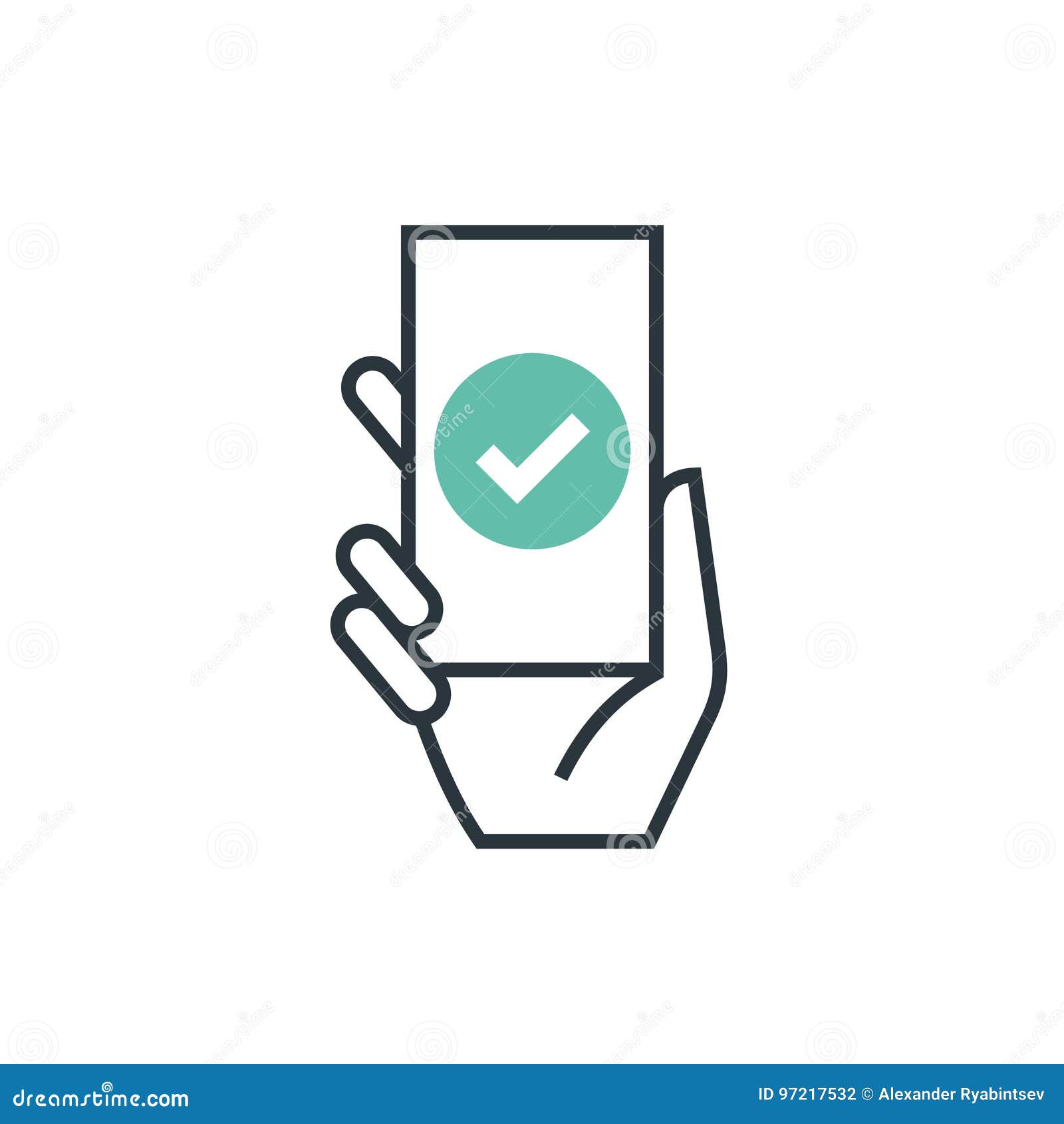 Phone call icon concept stock vector. Illustration of mobile - 97217532