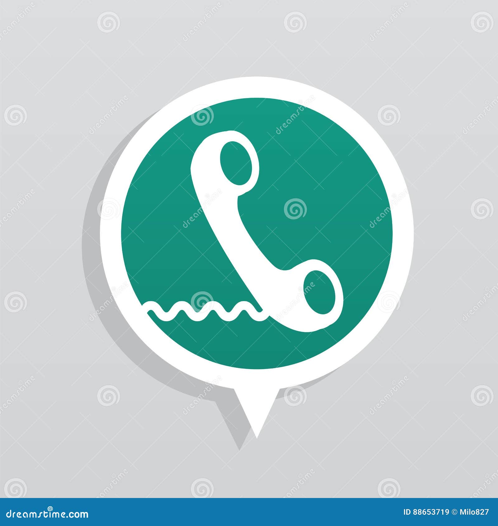 Phone Call Icon stock vector. Illustration of symboln - 88653719