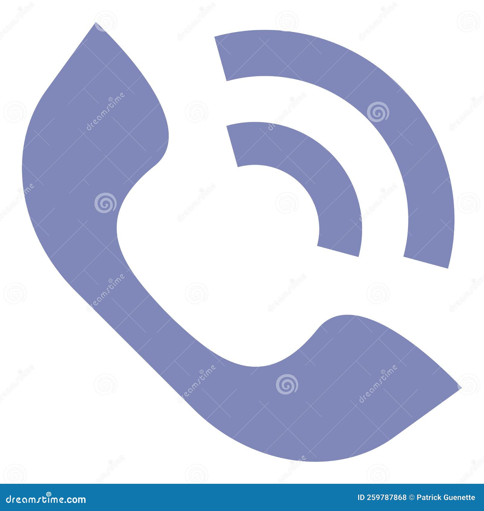 Phone call, icon icon stock vector. Illustration of handset - 259787868