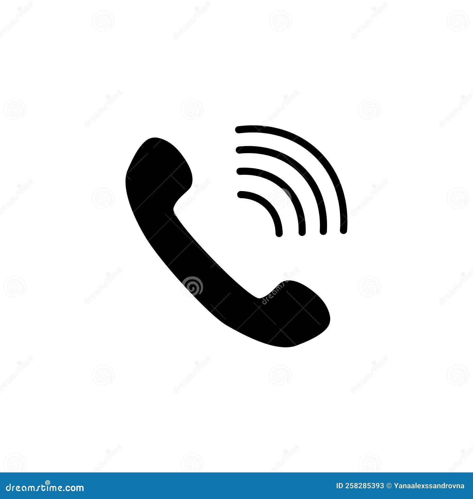 Phone Call Icon. Telephone Ringing Symbol. Web Site Page and Mobile App ...