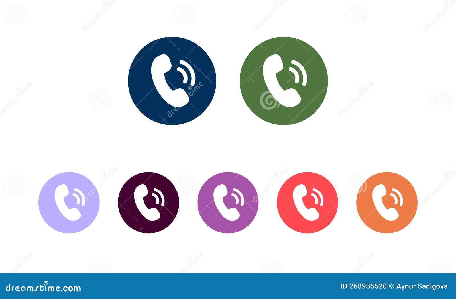 Phone Call Icon. Phone Icon in Trendy Flat Style Stock Vector ...